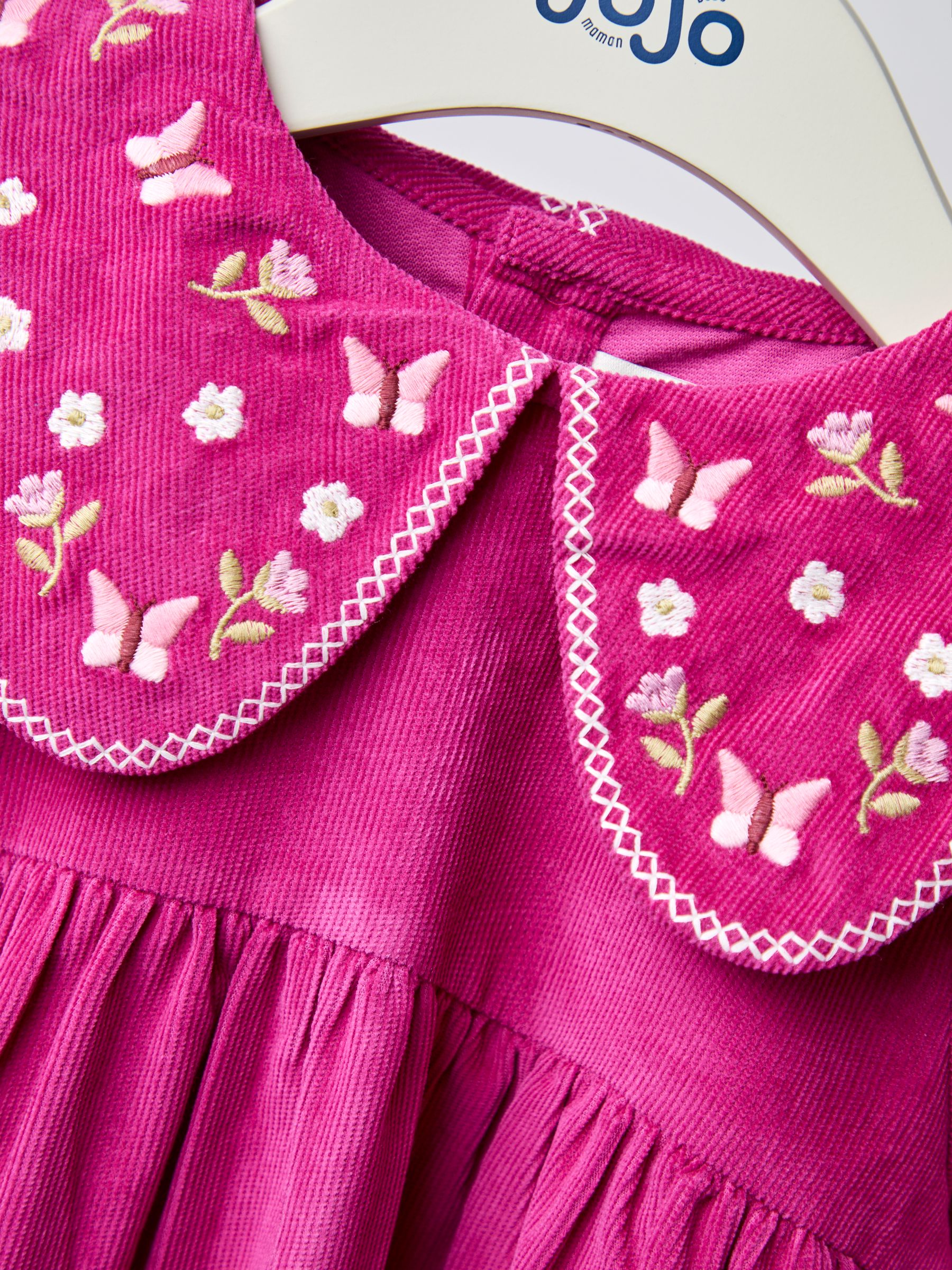 Buy JoJo Maman Bébé Berry Butterfly Christmas Embroidered Collar Cord ...