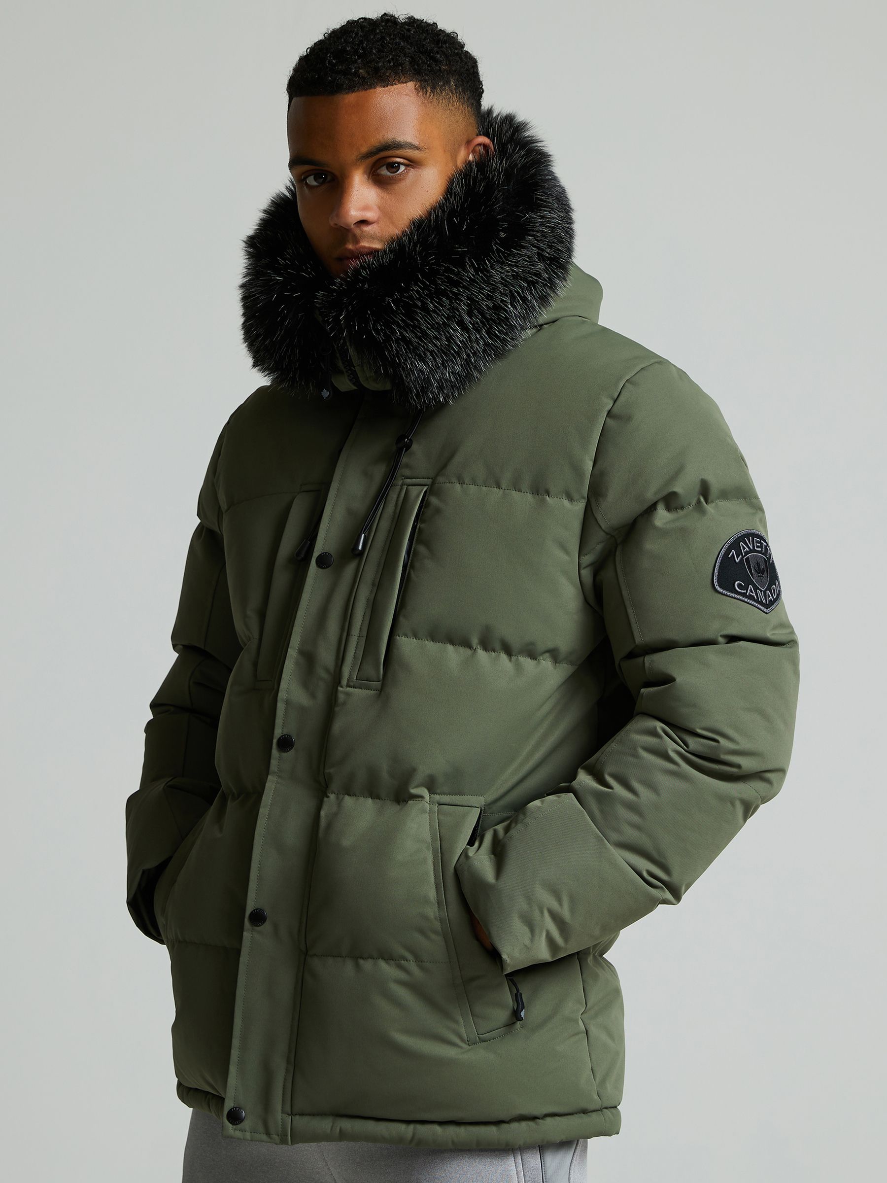 Buy Zavetti Canada Green Oshawa 2.0 Puffer Parka Jacket from Next Australia
