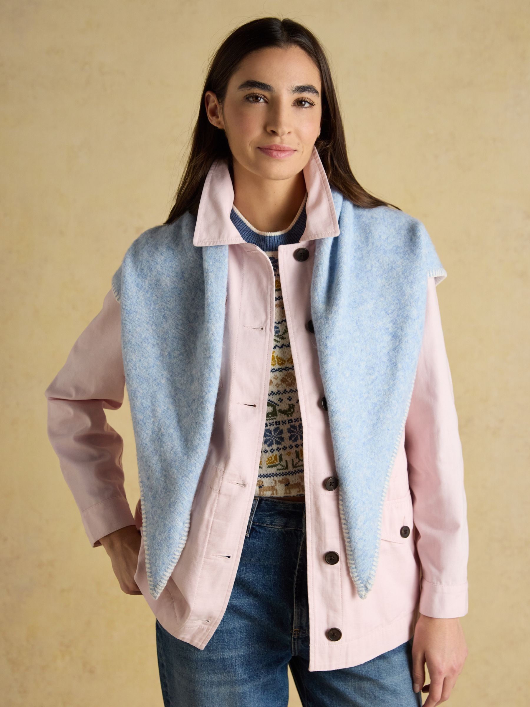 Buy Joules Kendra Blue Triangle Scarf from Next Thailand