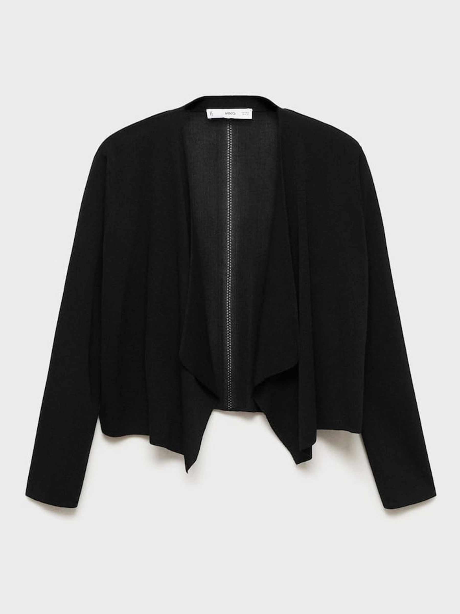 Buy Mango Black Knitted Cropped Cardigan from the Next UK online shop