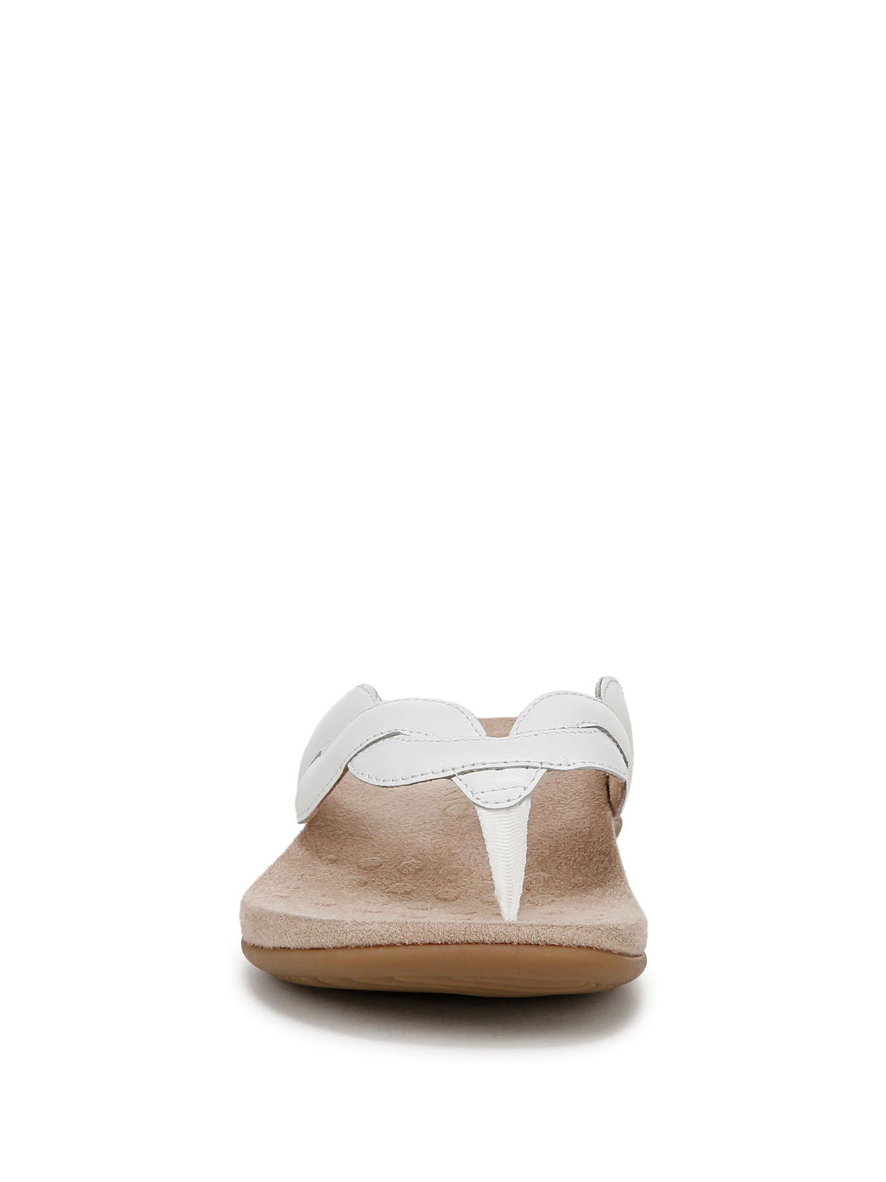 Buy Vionic Bella Braid Regular Fit Toe Post White Sandals from the Next ...