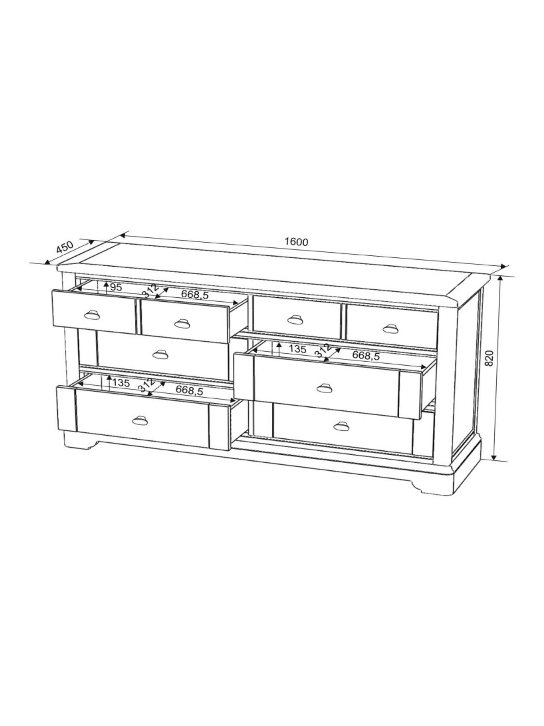 Buy Stone Hampton Painted Oak Collection 6 Drawer Wide Chest from the ...