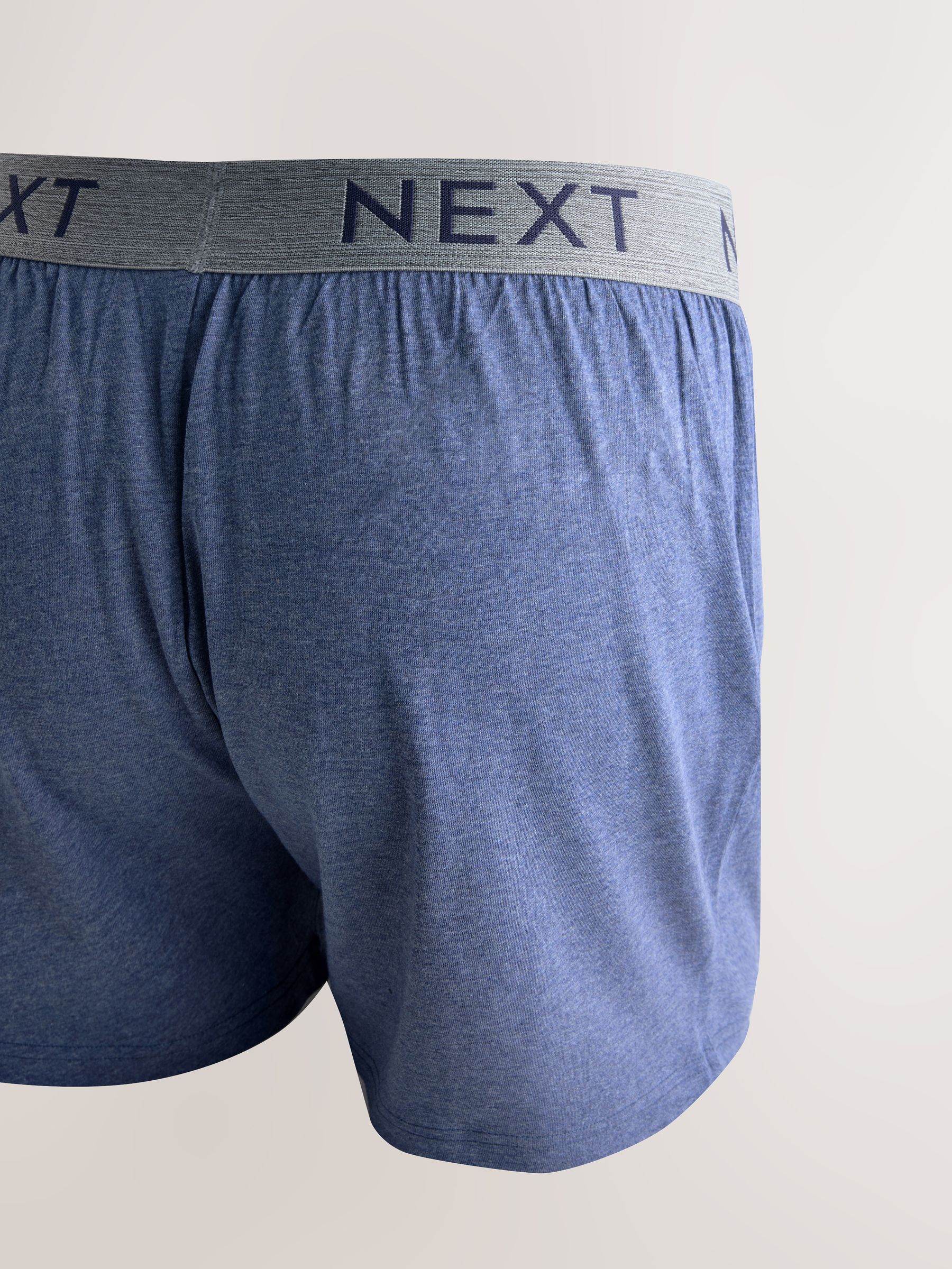 Buy Blue/Grey Marl 10 pack Loose Fit Boxers from Next Egypt