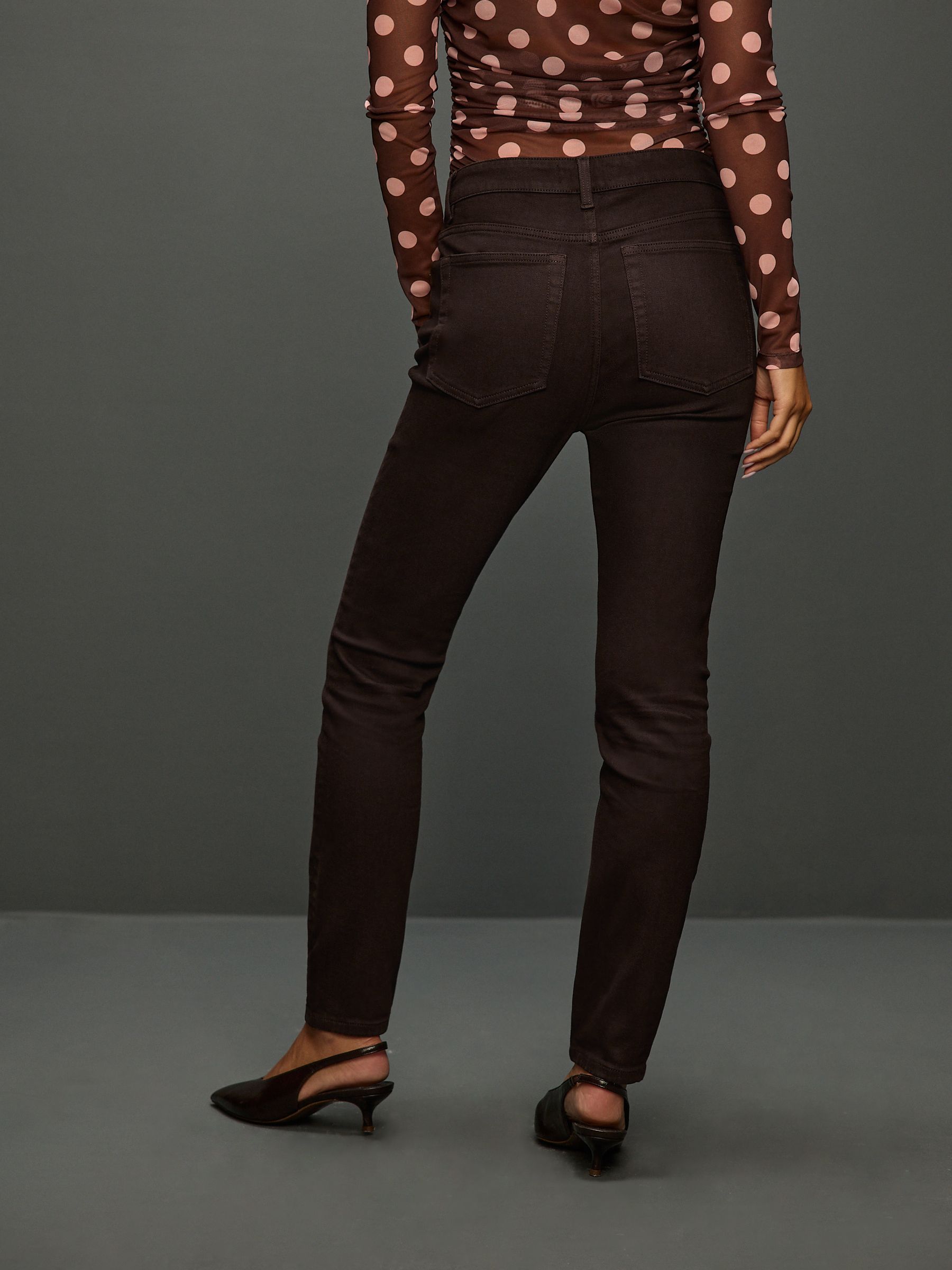 Buy Chocolate Brown Authentic Relaxed Skinny Jeans from the Next UK ...