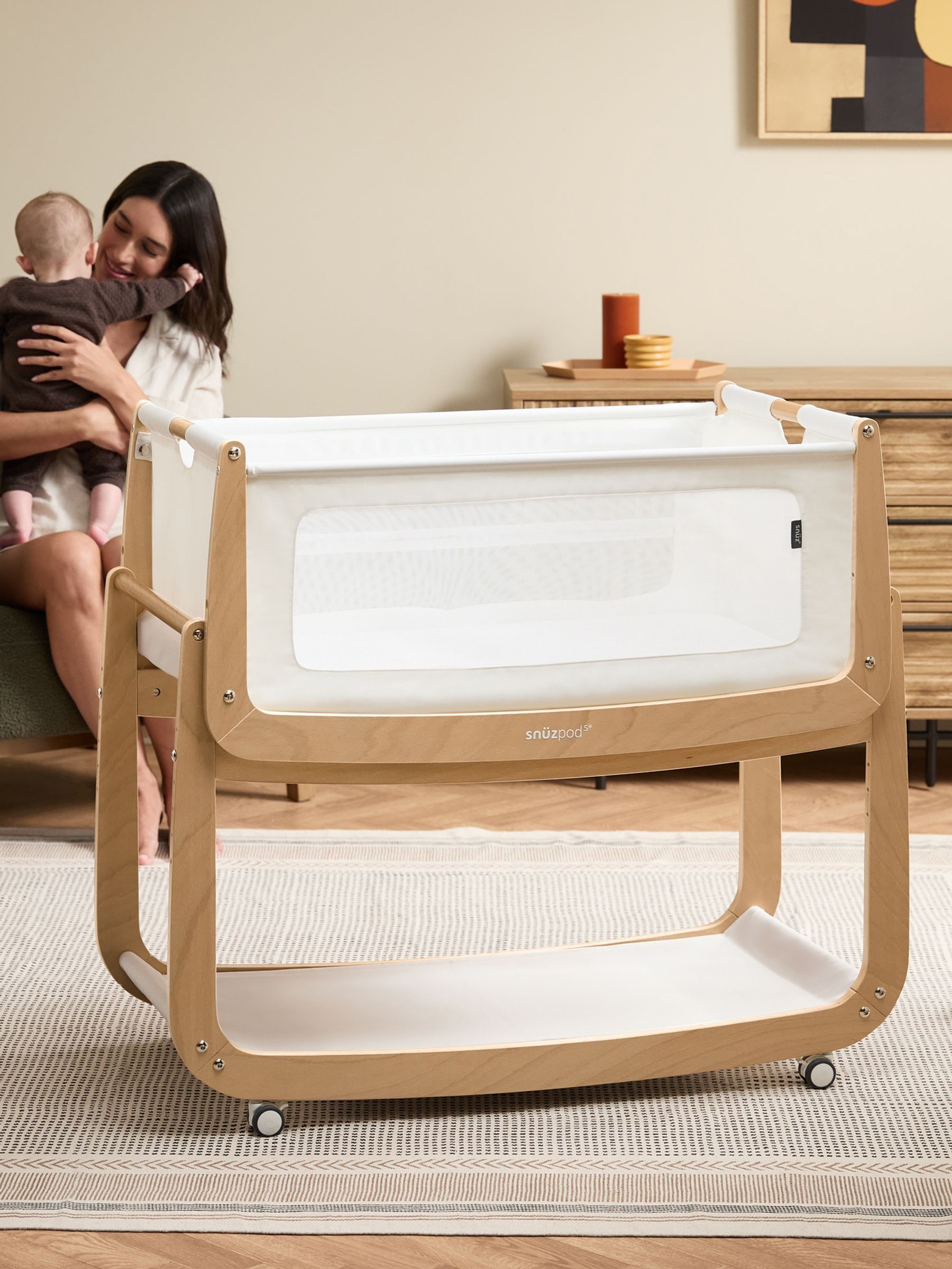 Buy Snuz Natural Pod 5 Bedside Crib from the Next UK online shop