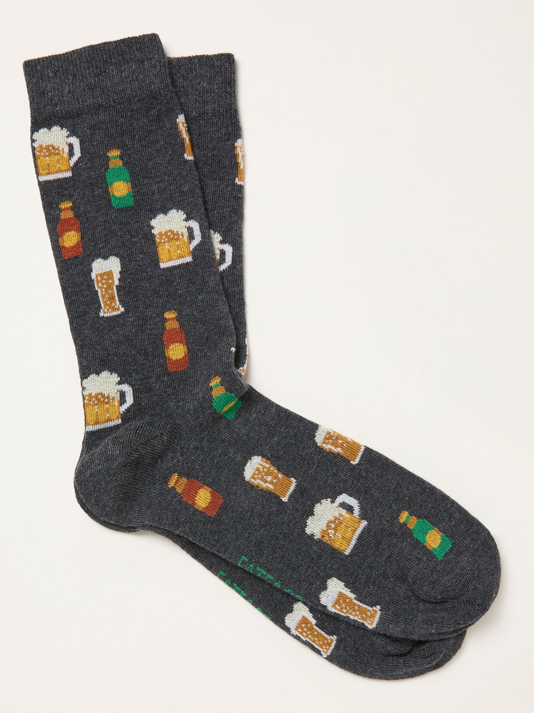 Buy FatFace Charcoal Grey Beer Socks from the Next UK online shop