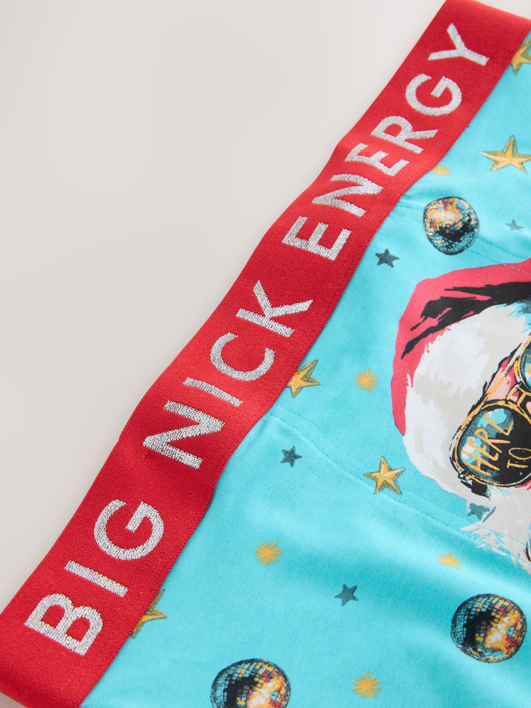 Buy Blue Santa Christmas Novelty Boxers from the Next UK online shop