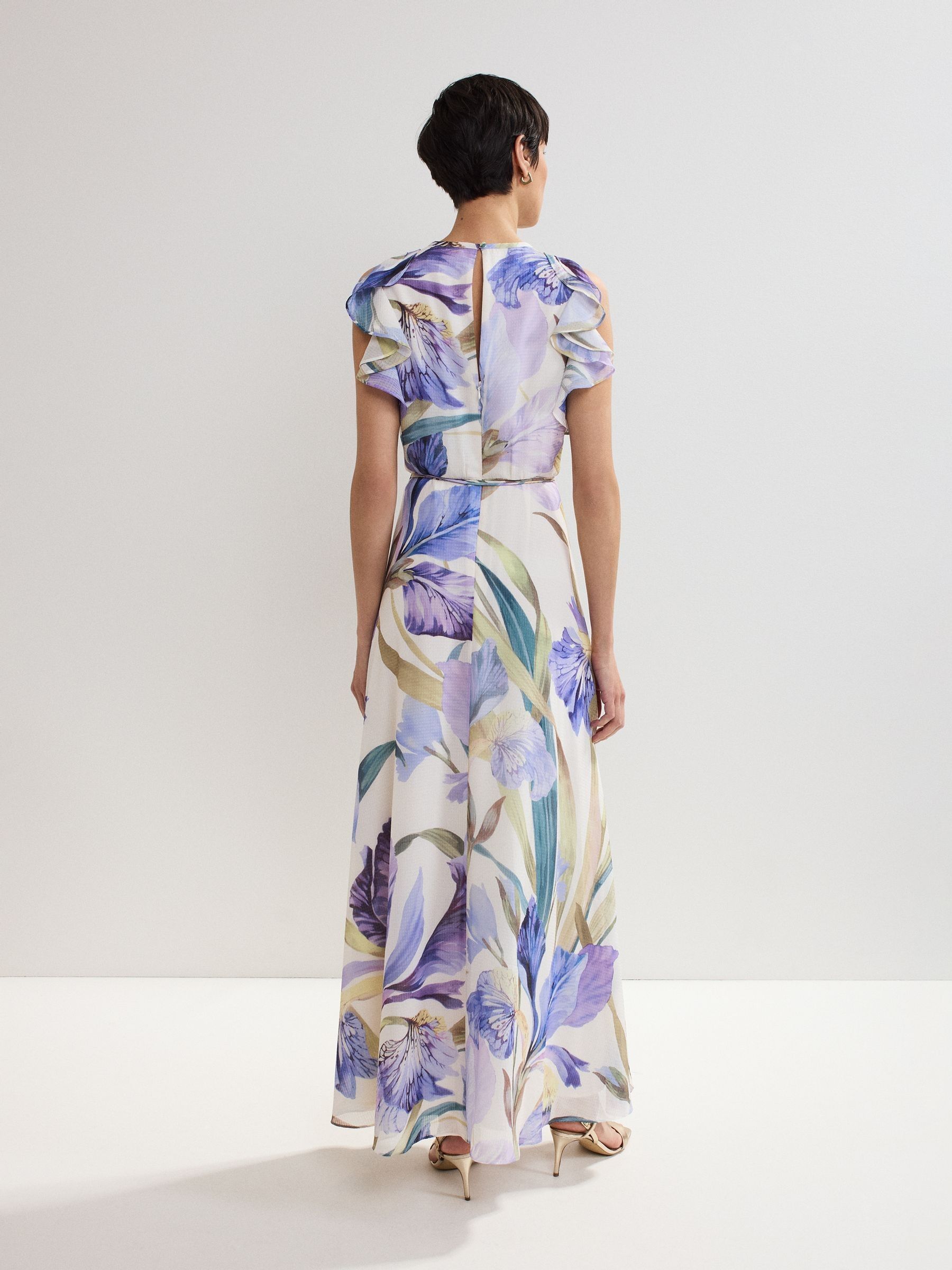 Buy Phase Eight Purple Rachel Printed Dress from the Next UK online shop