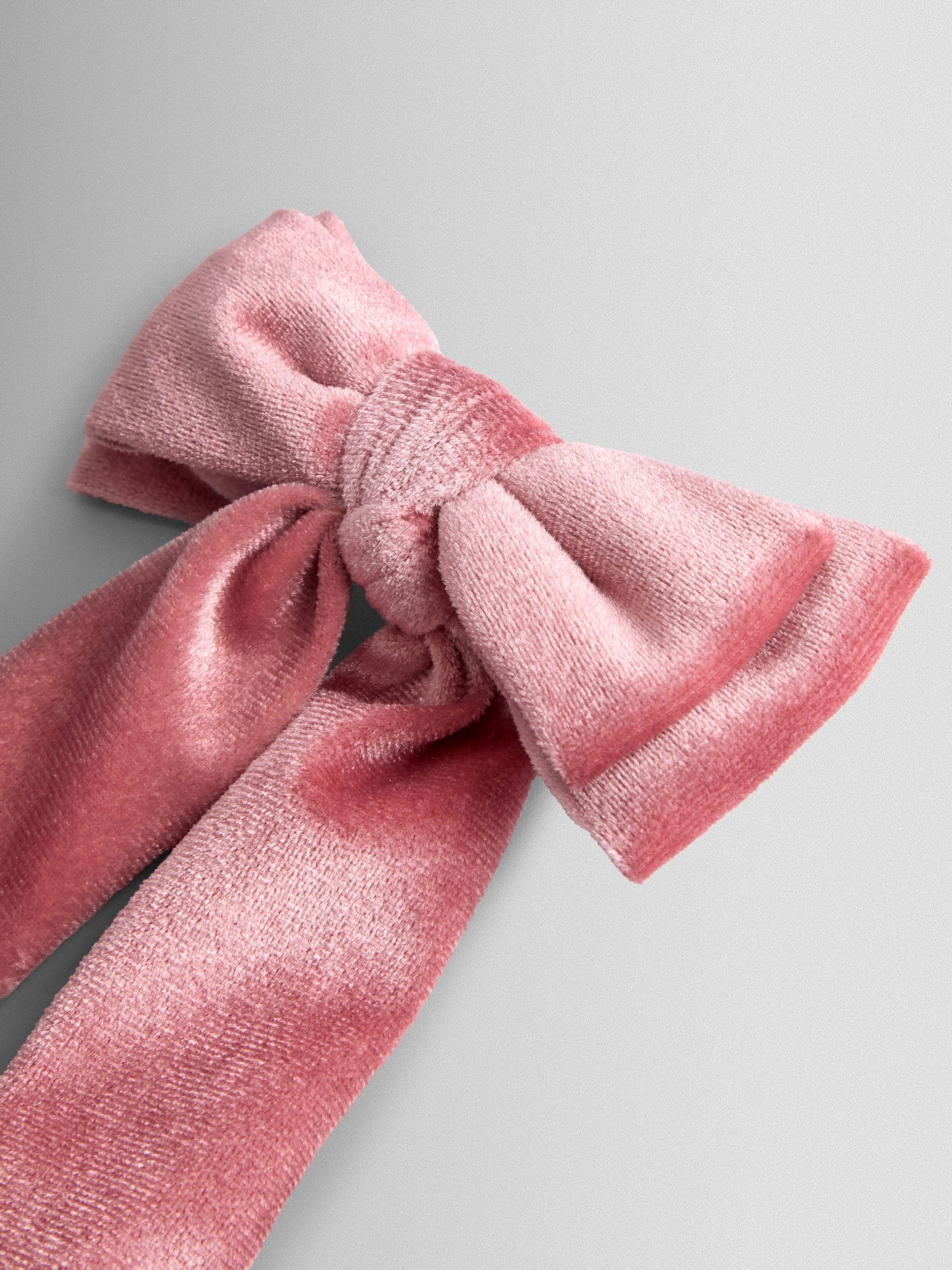 Buy JoJo Maman Bébé Light Pink Long Tail Double Bow Hair Clip from Next ...