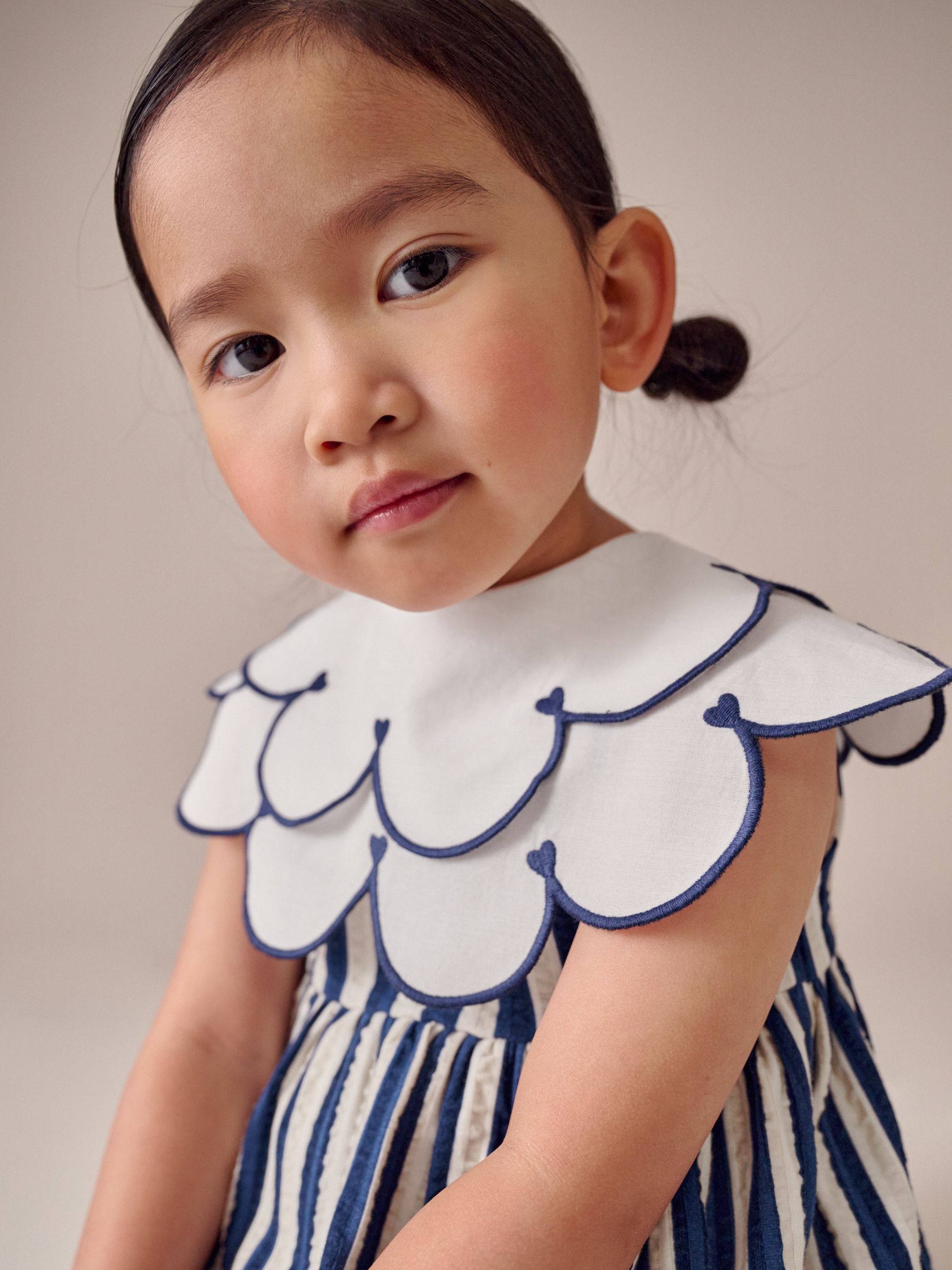 Buy Navy Collared Summer Dress (3mths-7yrs) from Next Australia