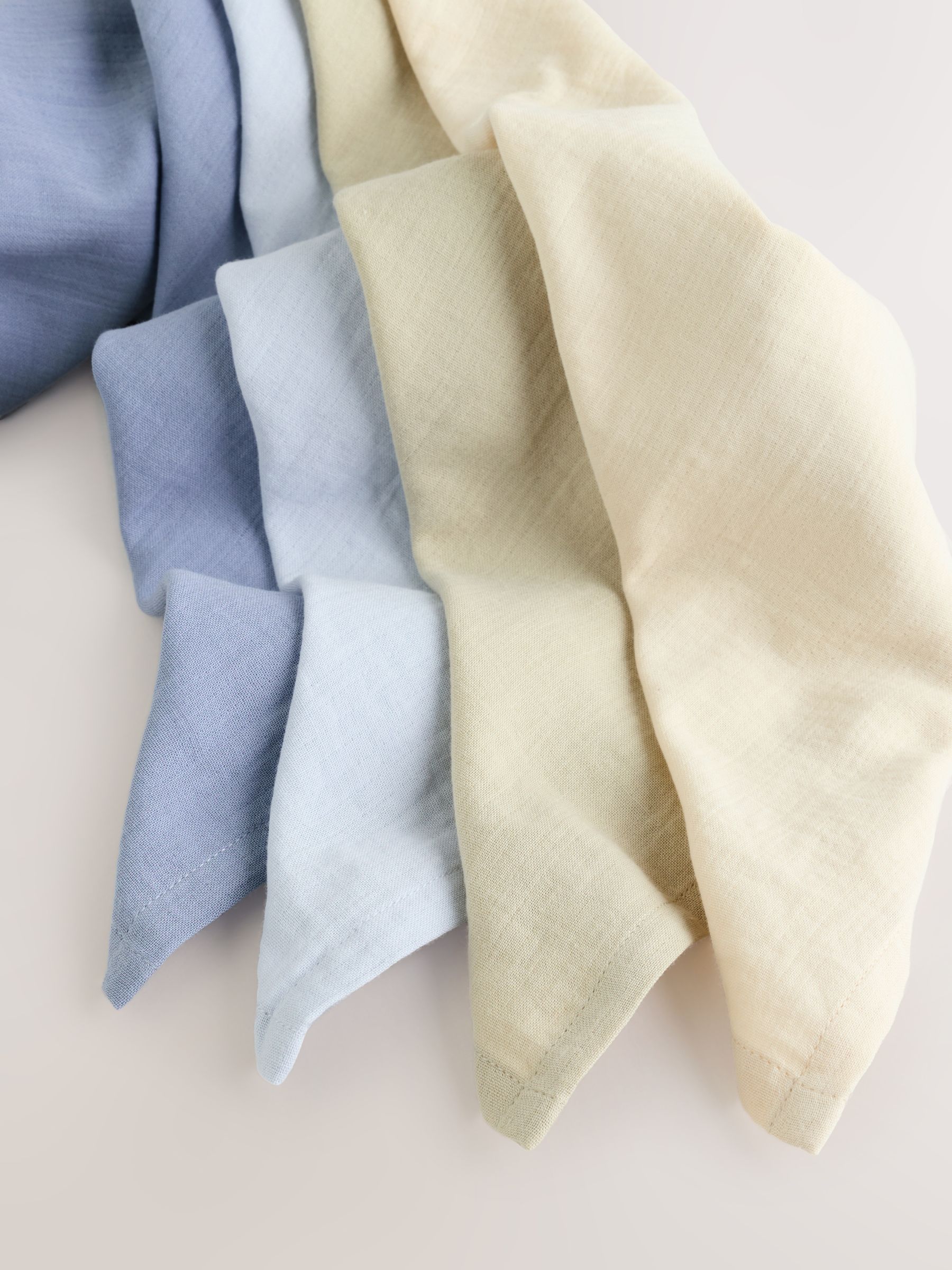 Buy Blue Baby Muslins Cloths 4 Pack from the Next UK online shop