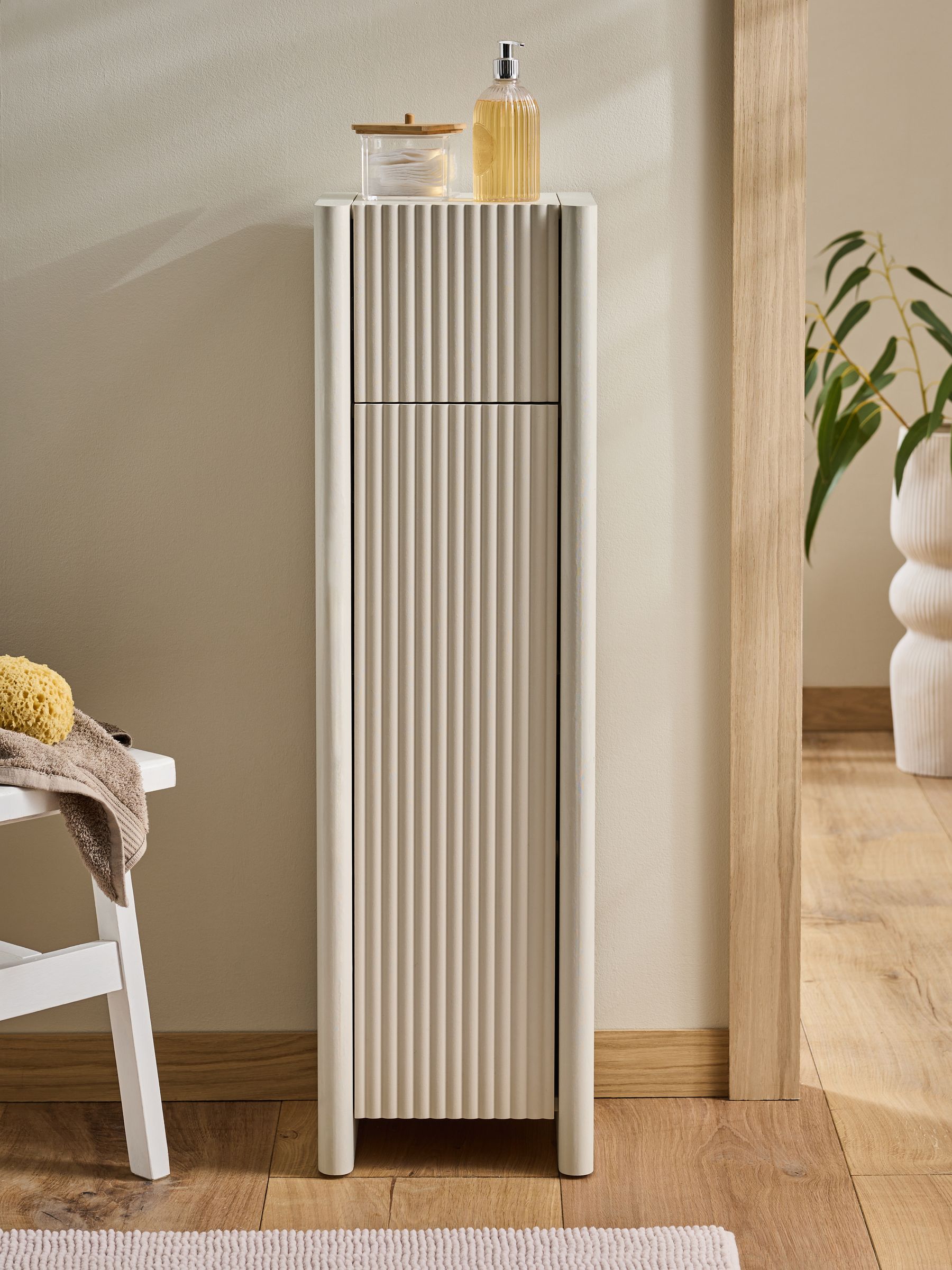 Buy Natural Rib Small Console Storage Unit from Next Ireland