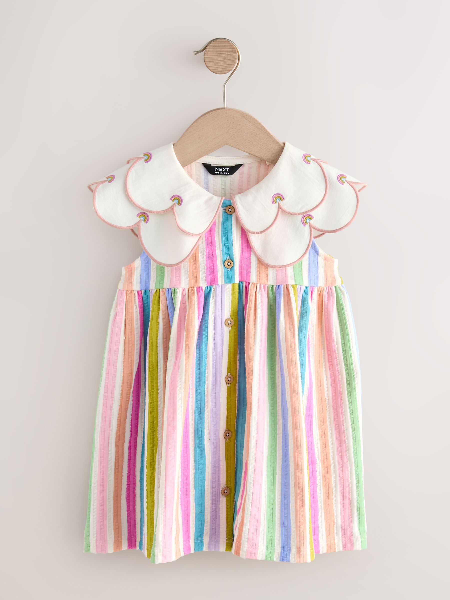 Buy Rainbow Collared Summer Dress (3mths-7yrs) from the Next UK online shop
