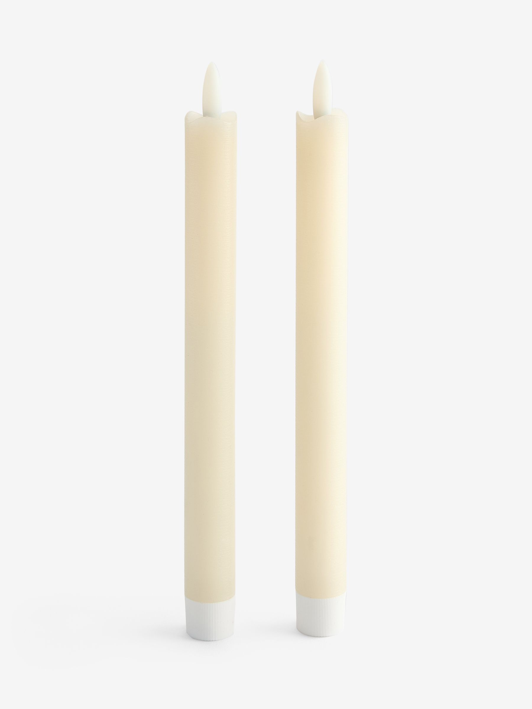 Buy Set of 2 Cream LED Taper Candles from the Next UK online shop