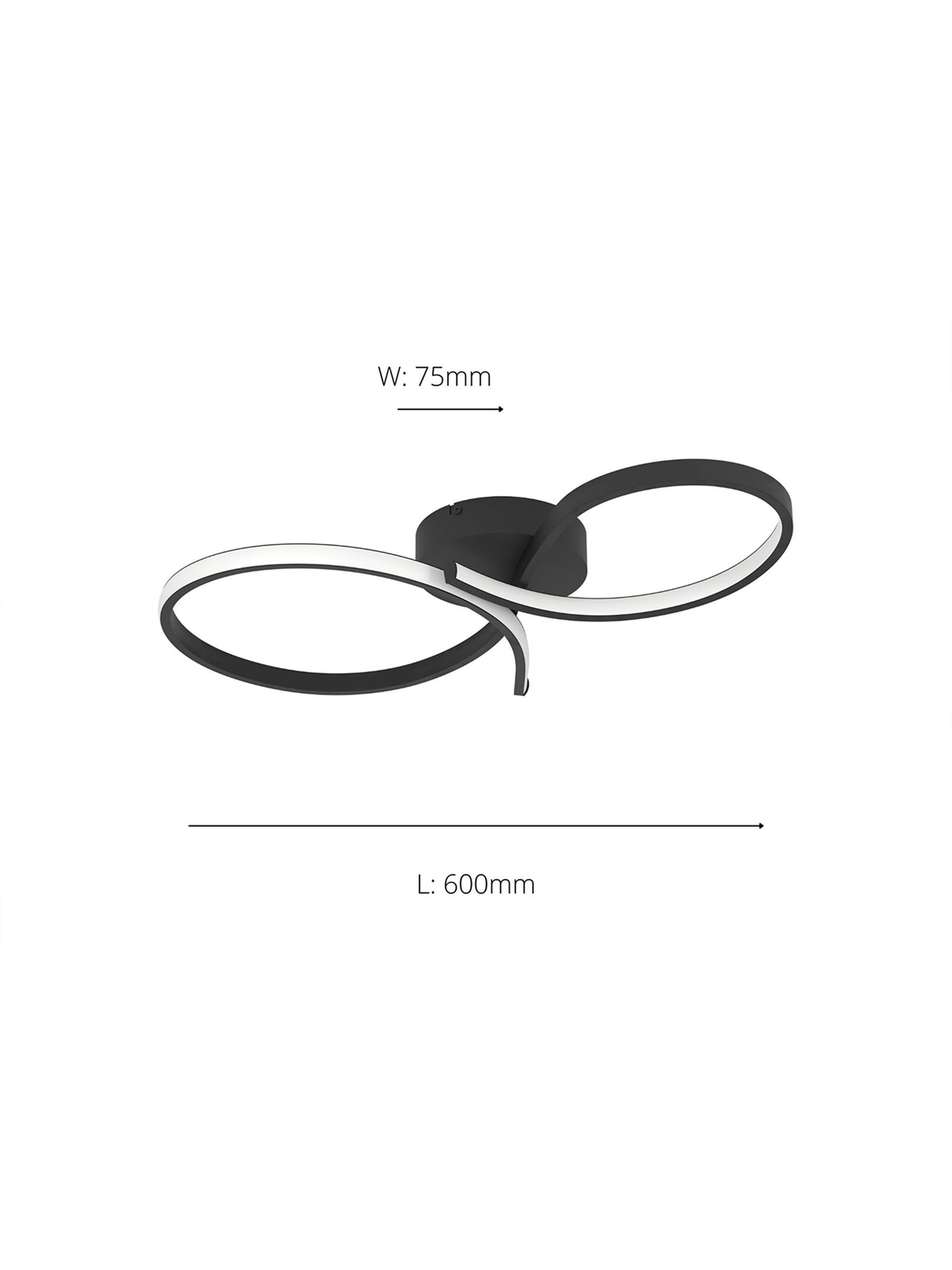 Buy Eglo Black Serpins Modern Ceiling Light from the Next UK online shop