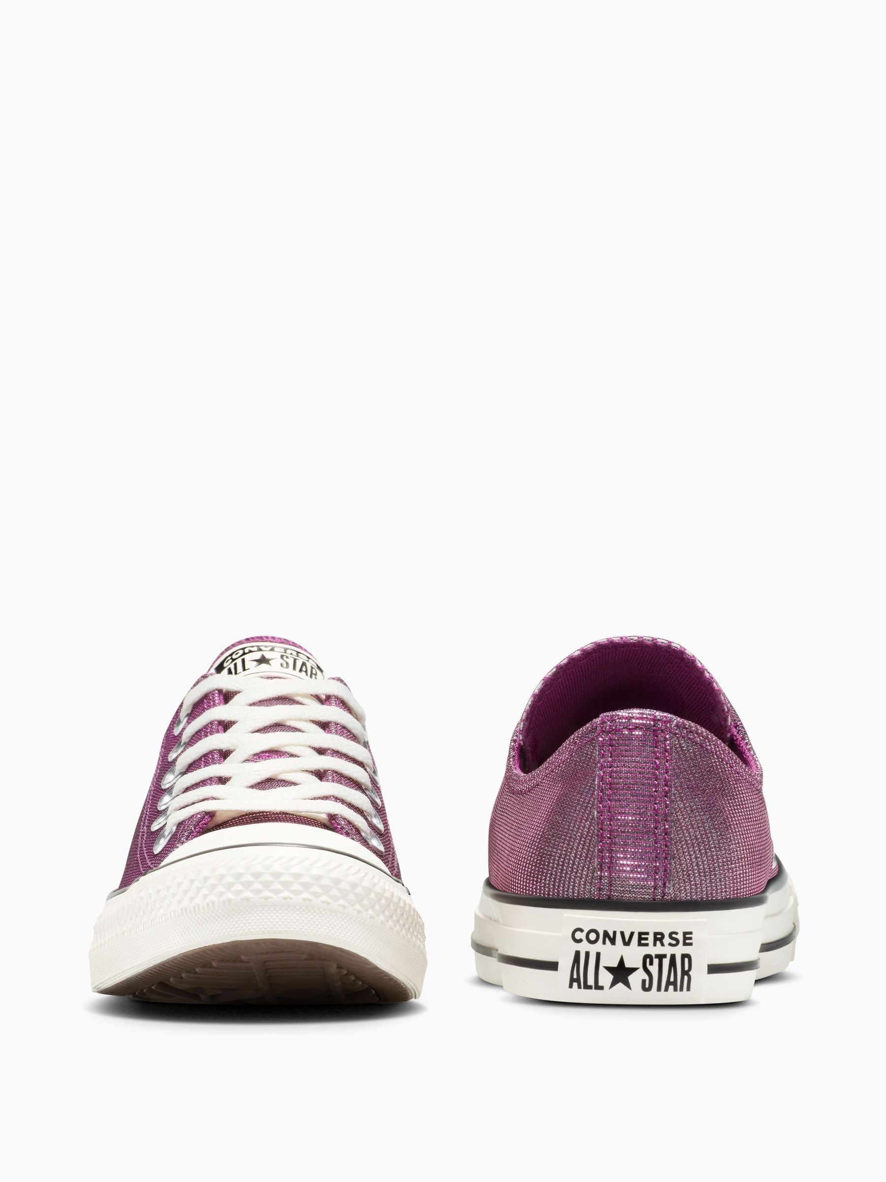 Buy Converse Natural Chuck Taylor All Star Sparkle Shine Low Trainers ...