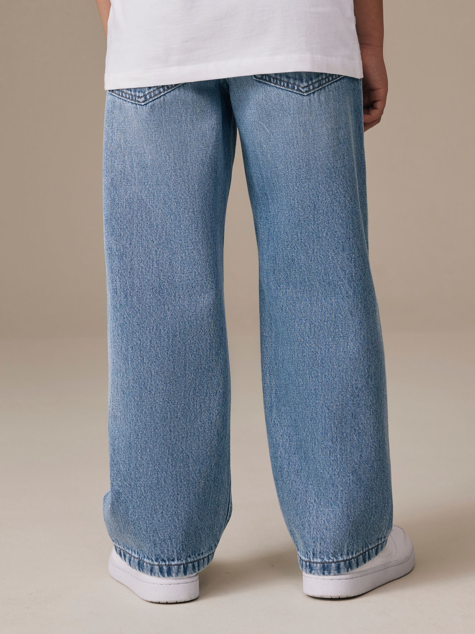 Buy Light Blue Denim Wide Fit Authentic Jeans (3-16yrs) from Next Israel