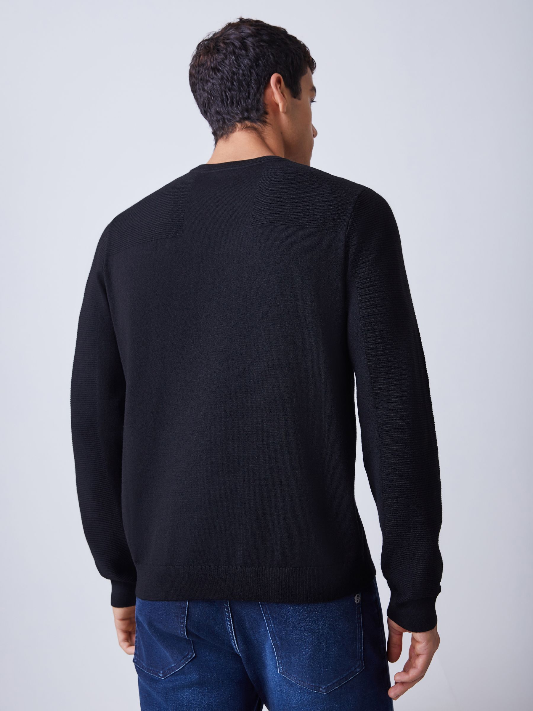 Buy BOSS Black Momentum Textured Detail Logo Jumper from Next Cyprus