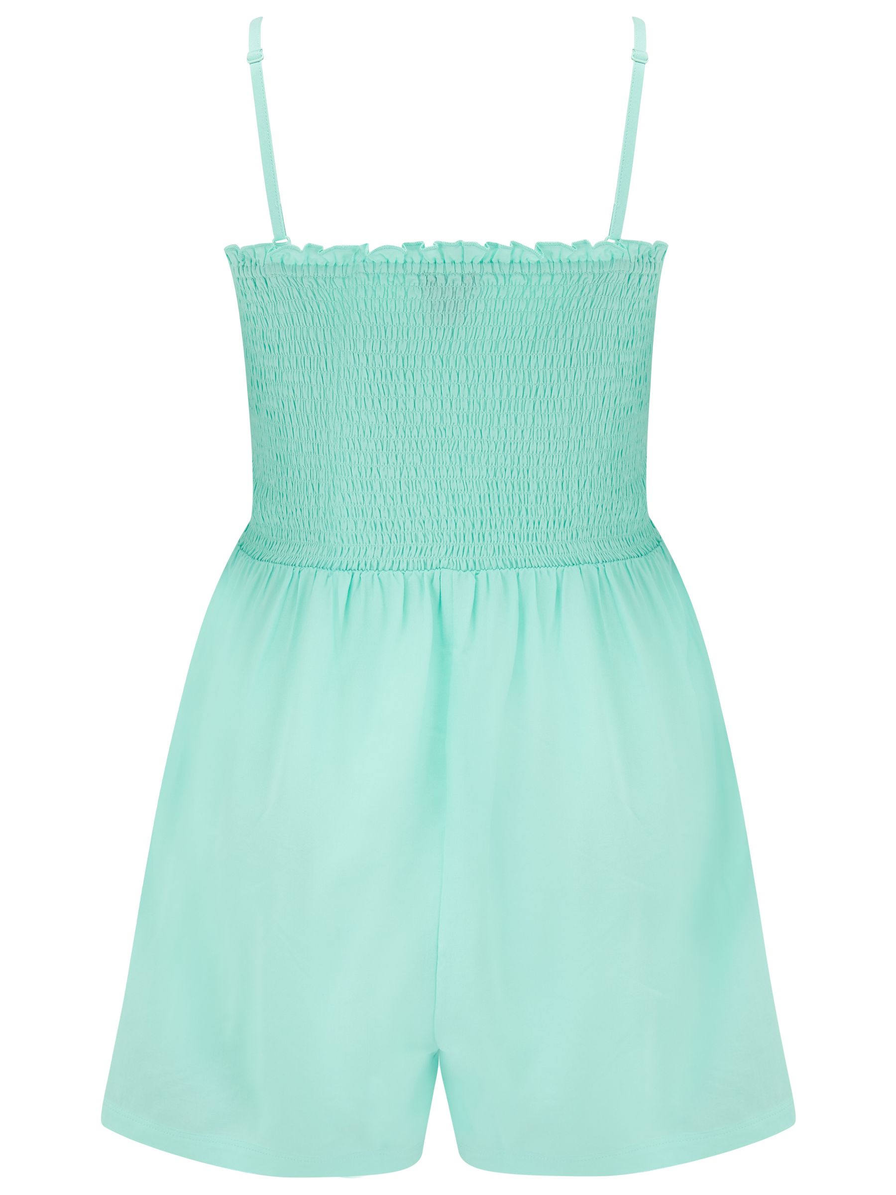 Buy Pour Moi Aqua Blue Lottie Strapless Shirred Bodice Woven Beach ...
