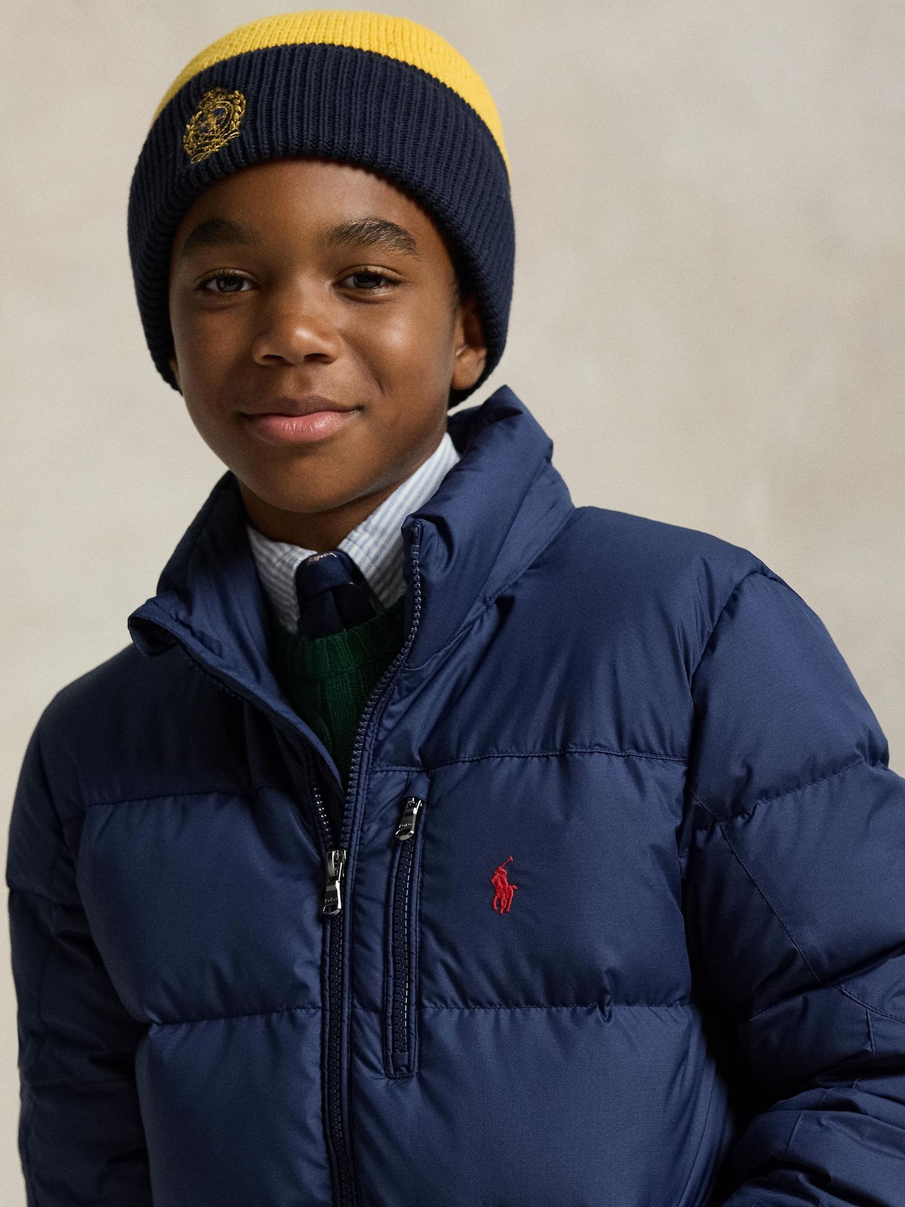 Buy Polo Ralph Lauren Blue Down Puffer Jacket from the Next UK online shop