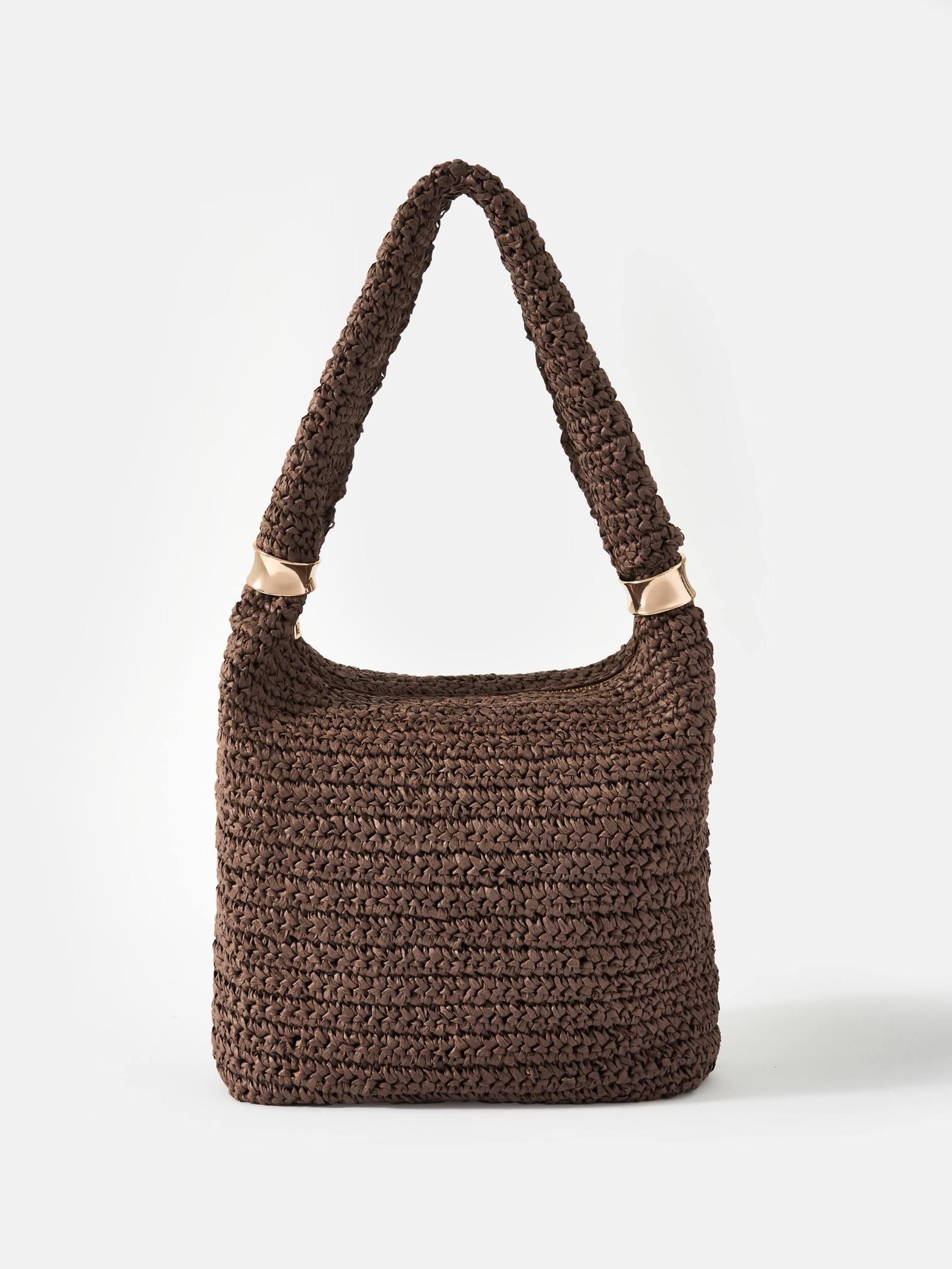 Buy Mint Velvet Brown Woven Shoulder Bag from the Next UK online shop