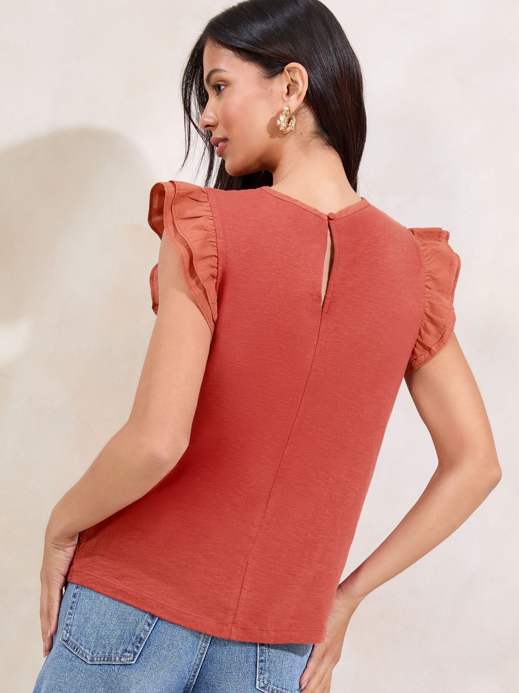 Buy Lipsy Rust Crochet Detail Shell Top from Next Hong Kong