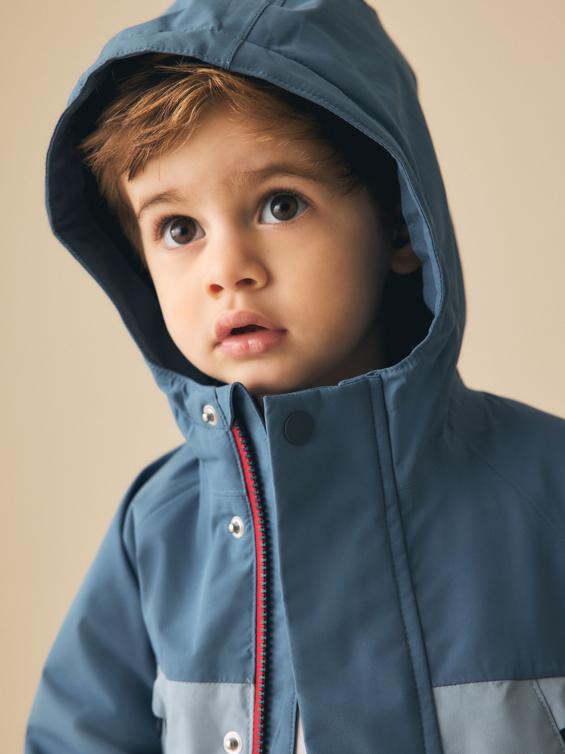 Buy Light Blue Waterproof Fleece Lined Anorak (3mths-7yrs) from the ...