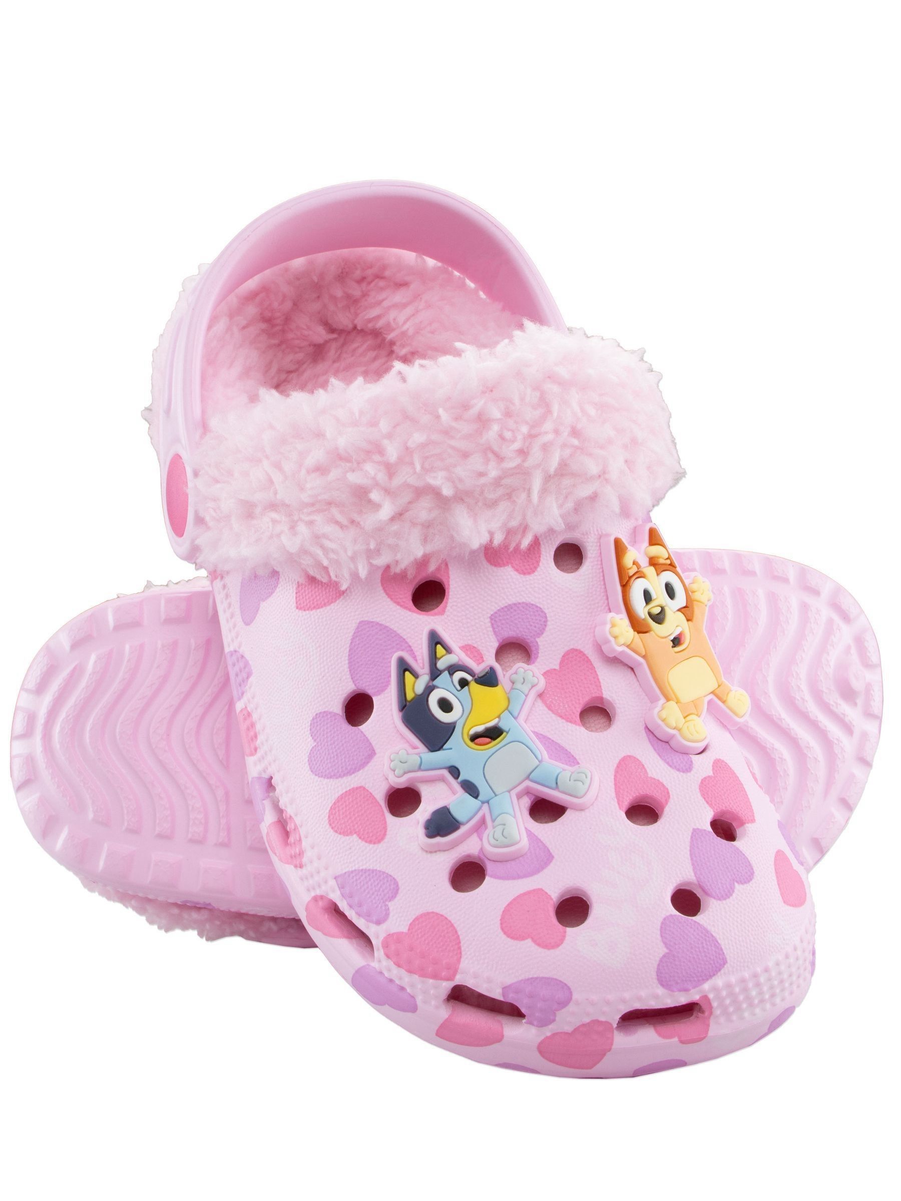 Buy Character Pink Bluey And Bingo Fleece Lined Clogs from the Next UK ...