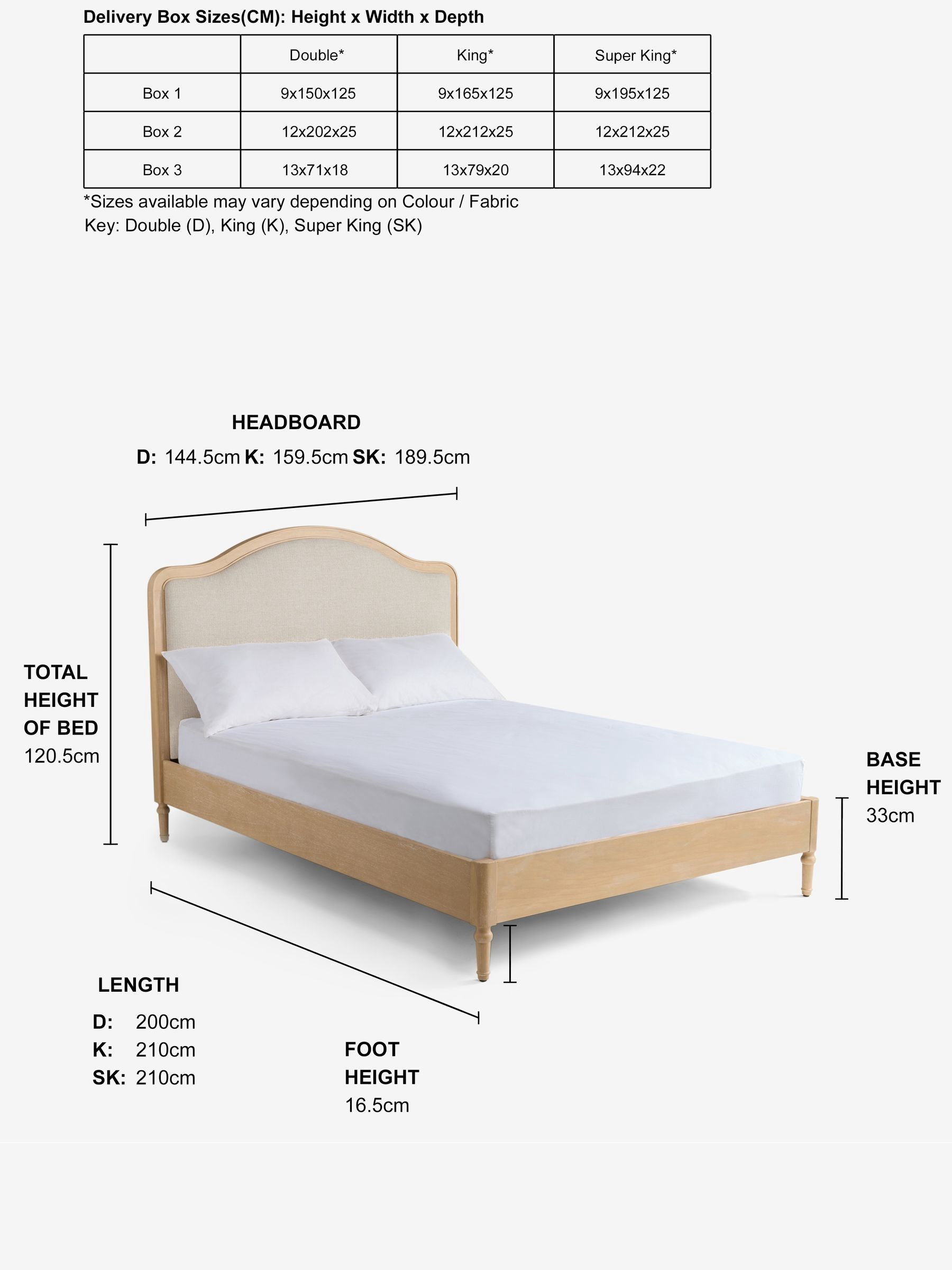 Buy Tweedy Plain Light Natural Lily Wooden Bed Frame from Next Ireland