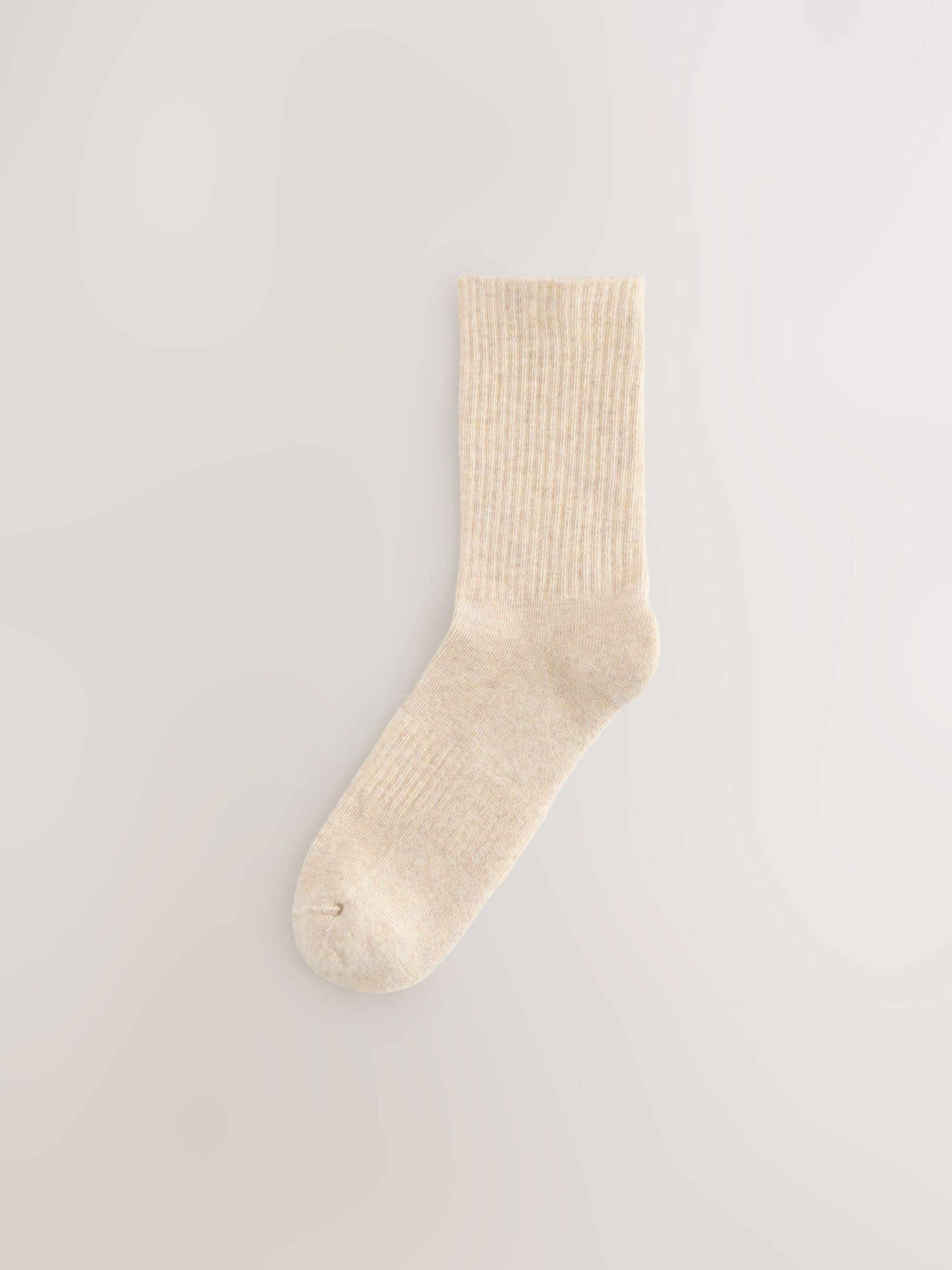 Buy Neutral Cushion Sole Ribbed Sport Ankle With Arch Support Socks 3 ...