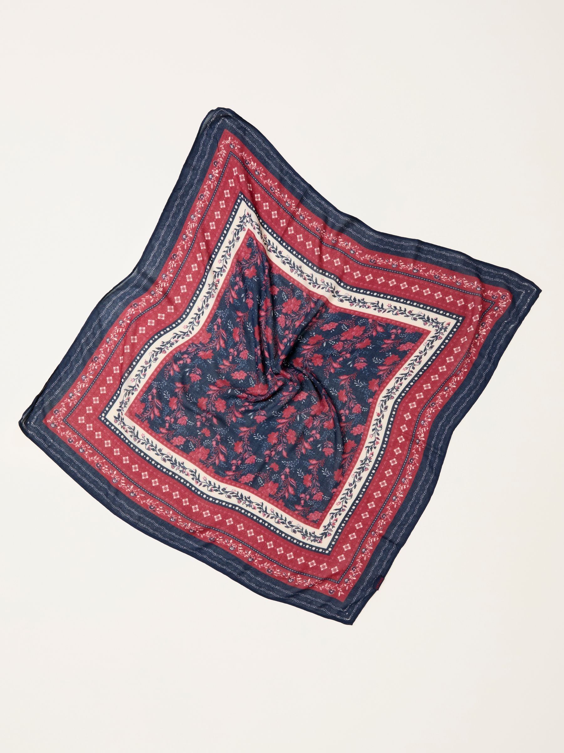 Buy FatFace Burgundy Red Floral Print Hair Scarf from Next Japan