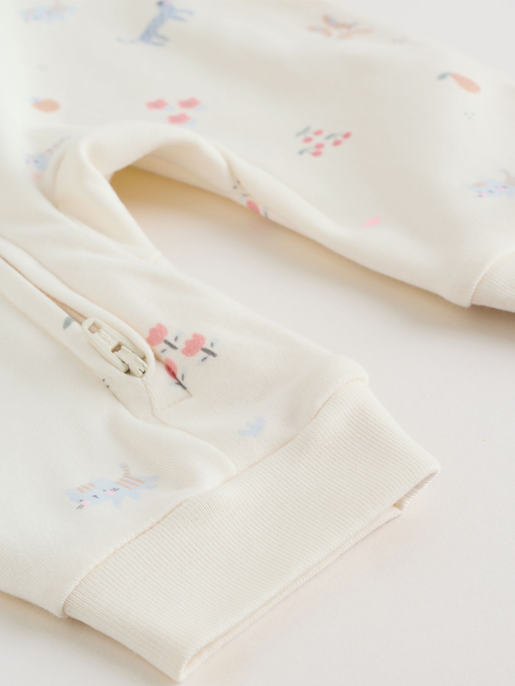 Buy Multi Pastel Character 3 Pack Two Way Zip Baby Sleepsuit (0mths ...