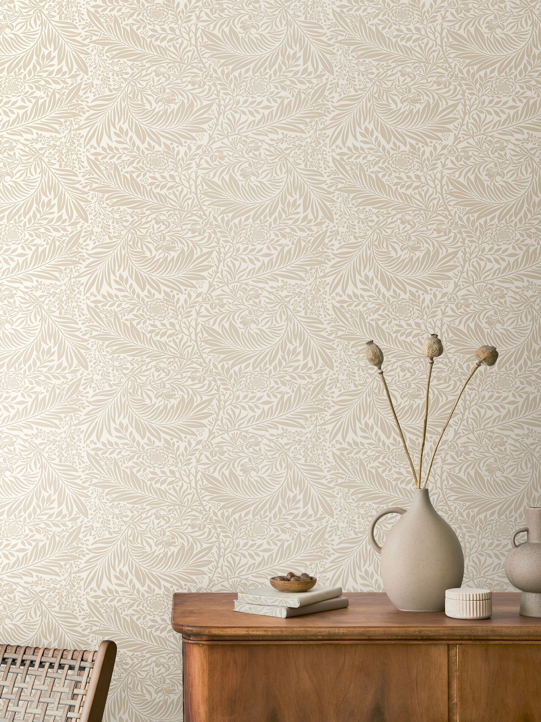Buy Hoopla Walls Natural Leaf Vine 10M Wallpaper from the Next UK ...