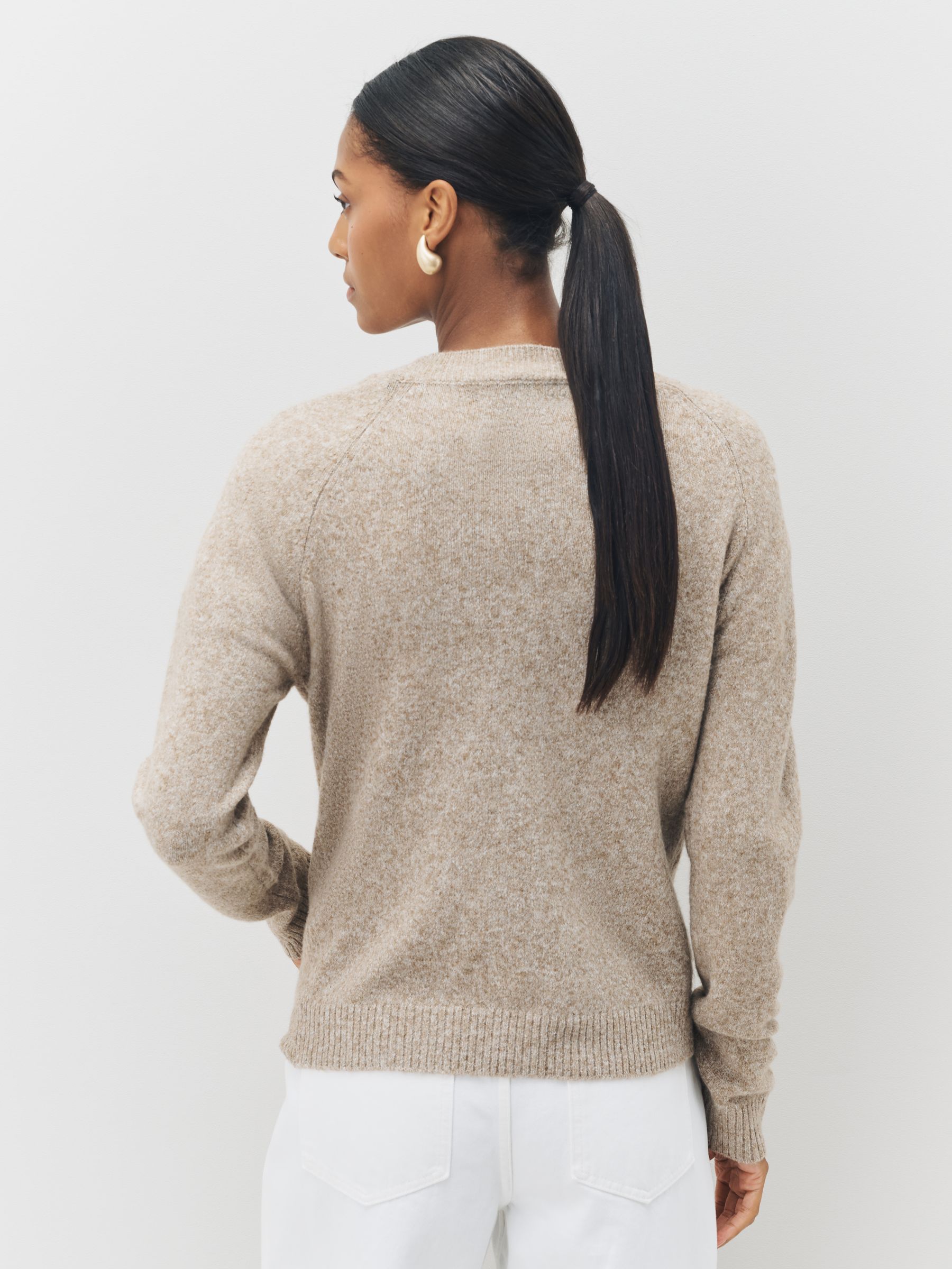 Buy Vero Moda Natural Round Neck Soft Touch Cosy Knitted Jumper from ...
