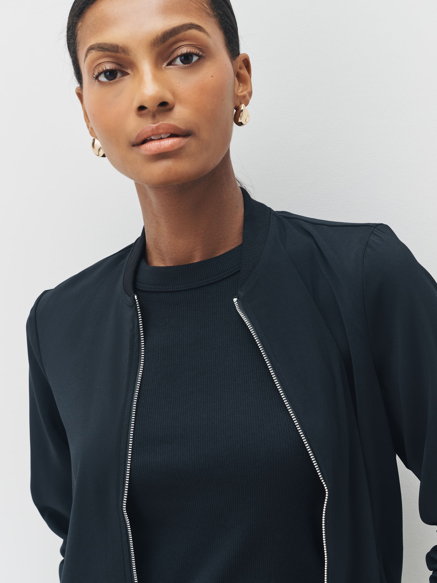 Buy Vero Moda Black Lightweight Bomber Jacket from the Next UK online shop