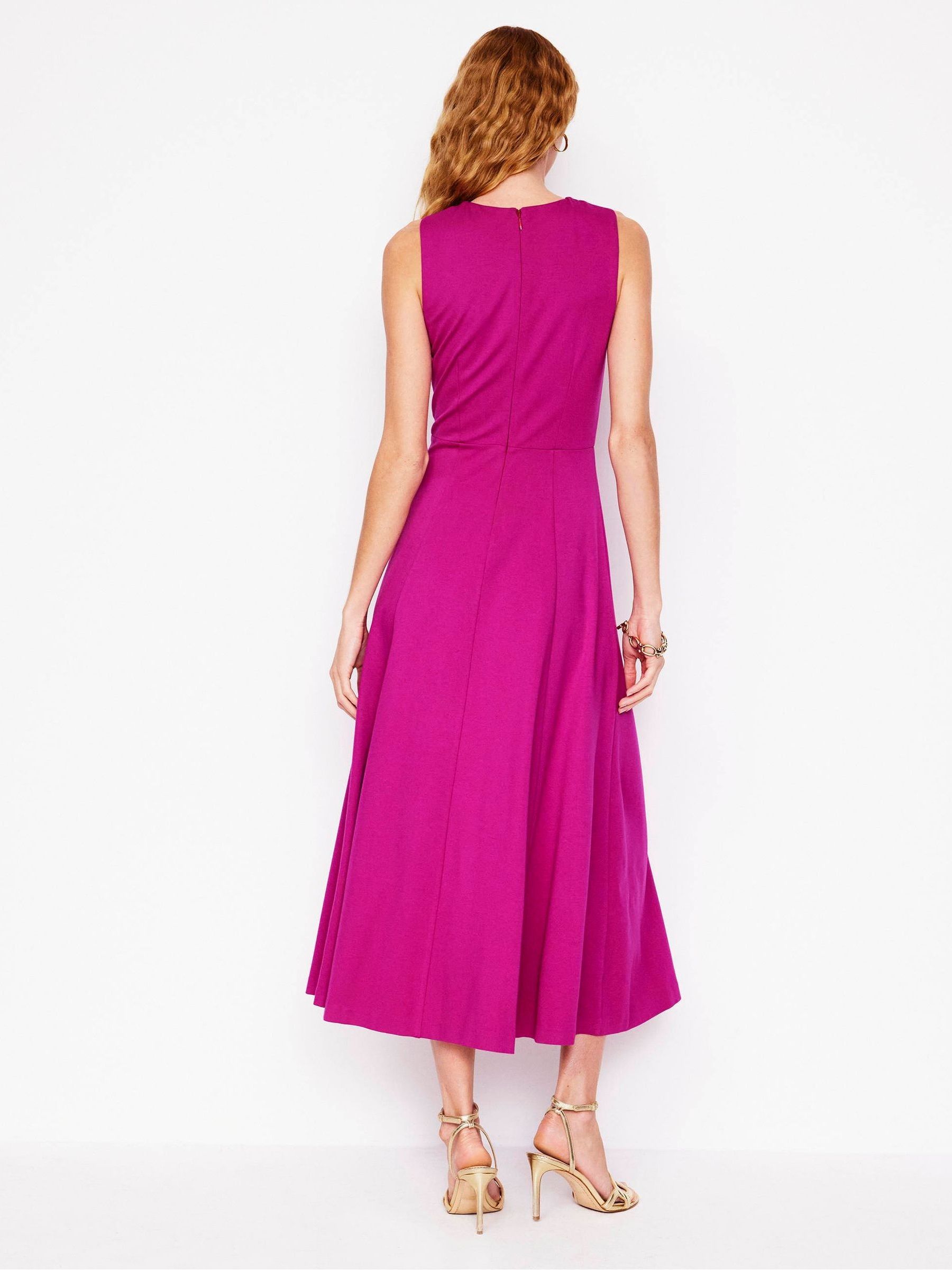 Buy Boden Pink Cross Front Ponte Dress from the Next UK online shop