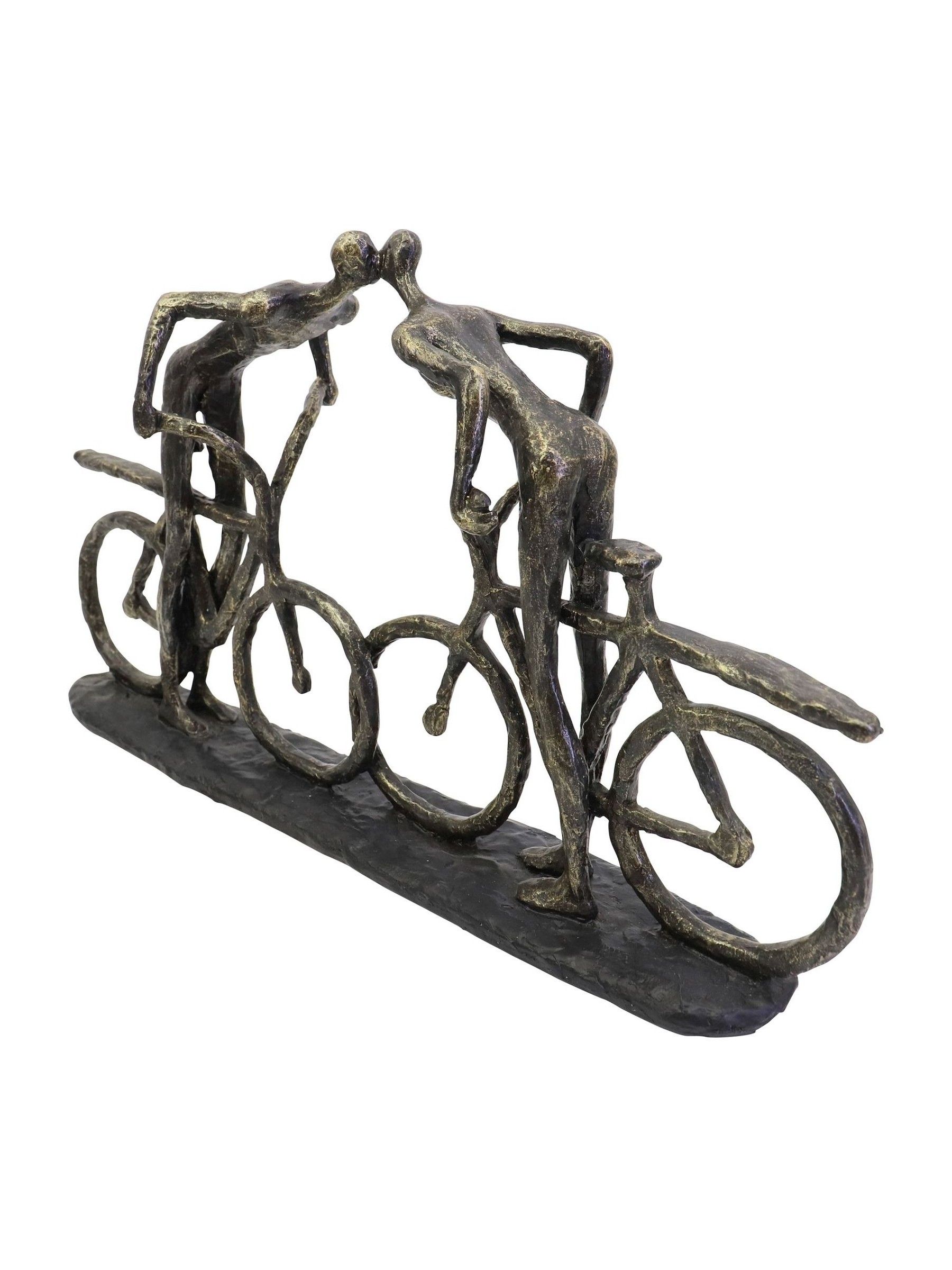 Buy Libra Interiors Bronze Smooching Cyclist Sculpture from the Next UK ...