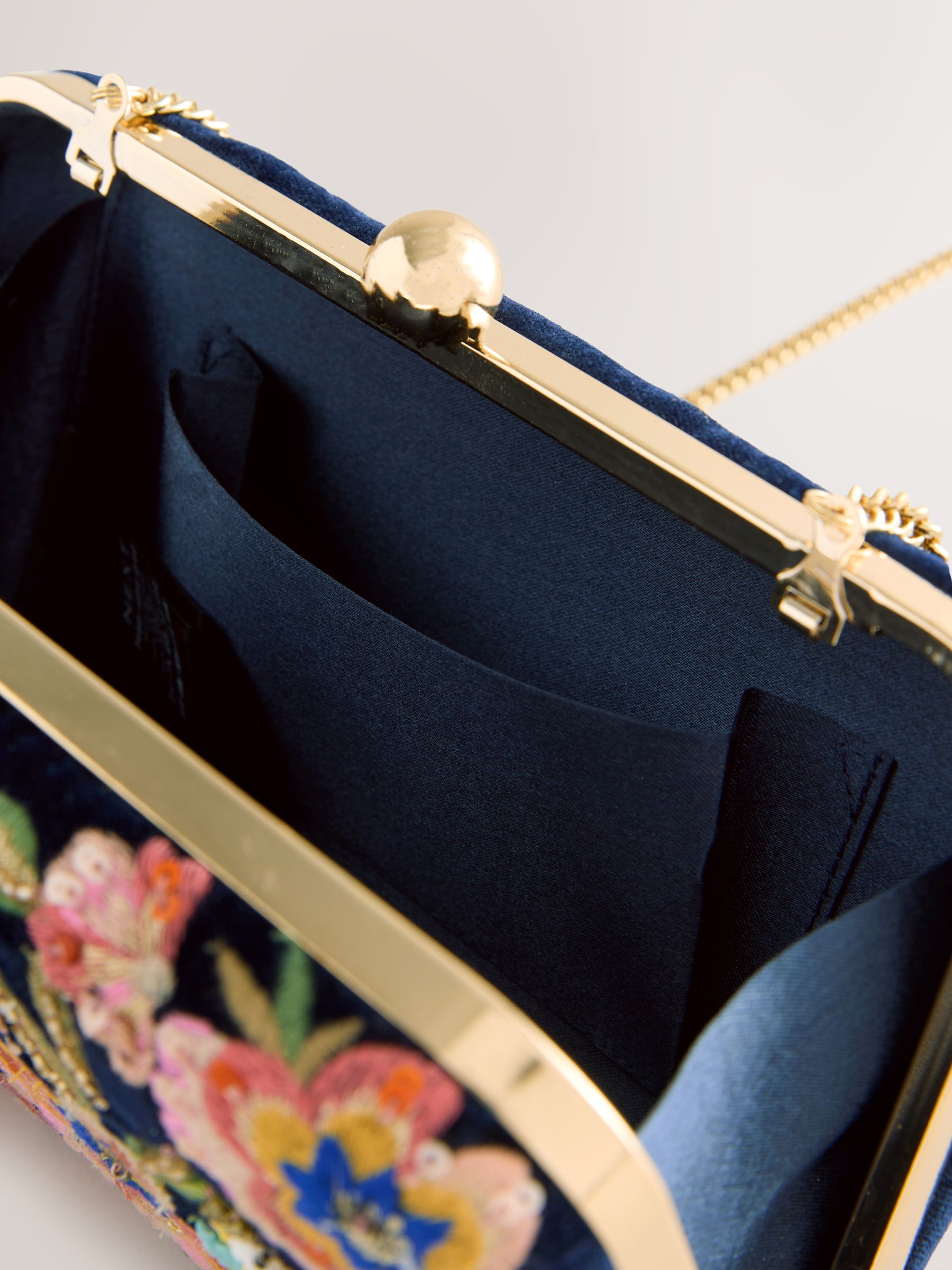 Buy Navy Embellished Detail Bird Clutch Bag from the Next UK online shop