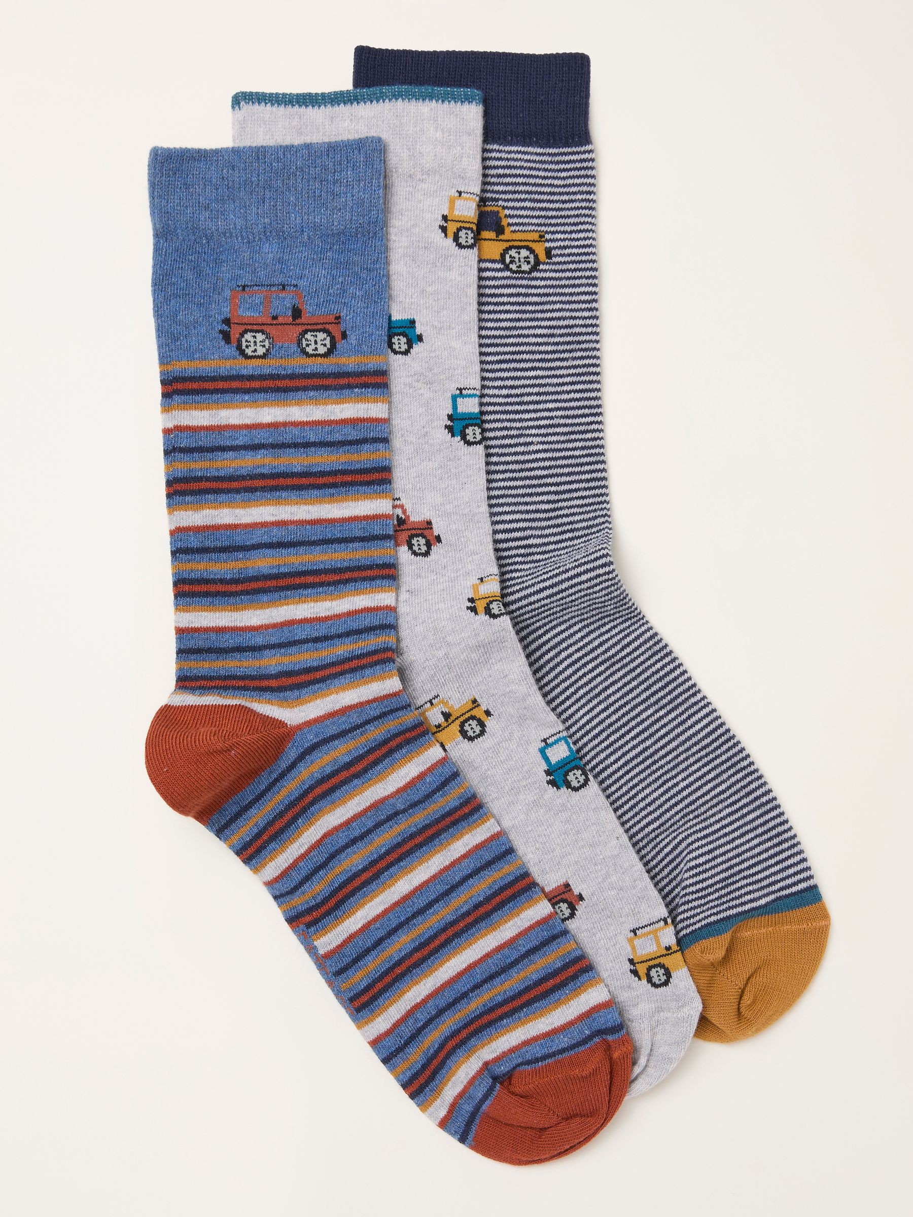 Buy FatFace Navy 3 Pairs of Off Roader Socks from the Next UK online shop