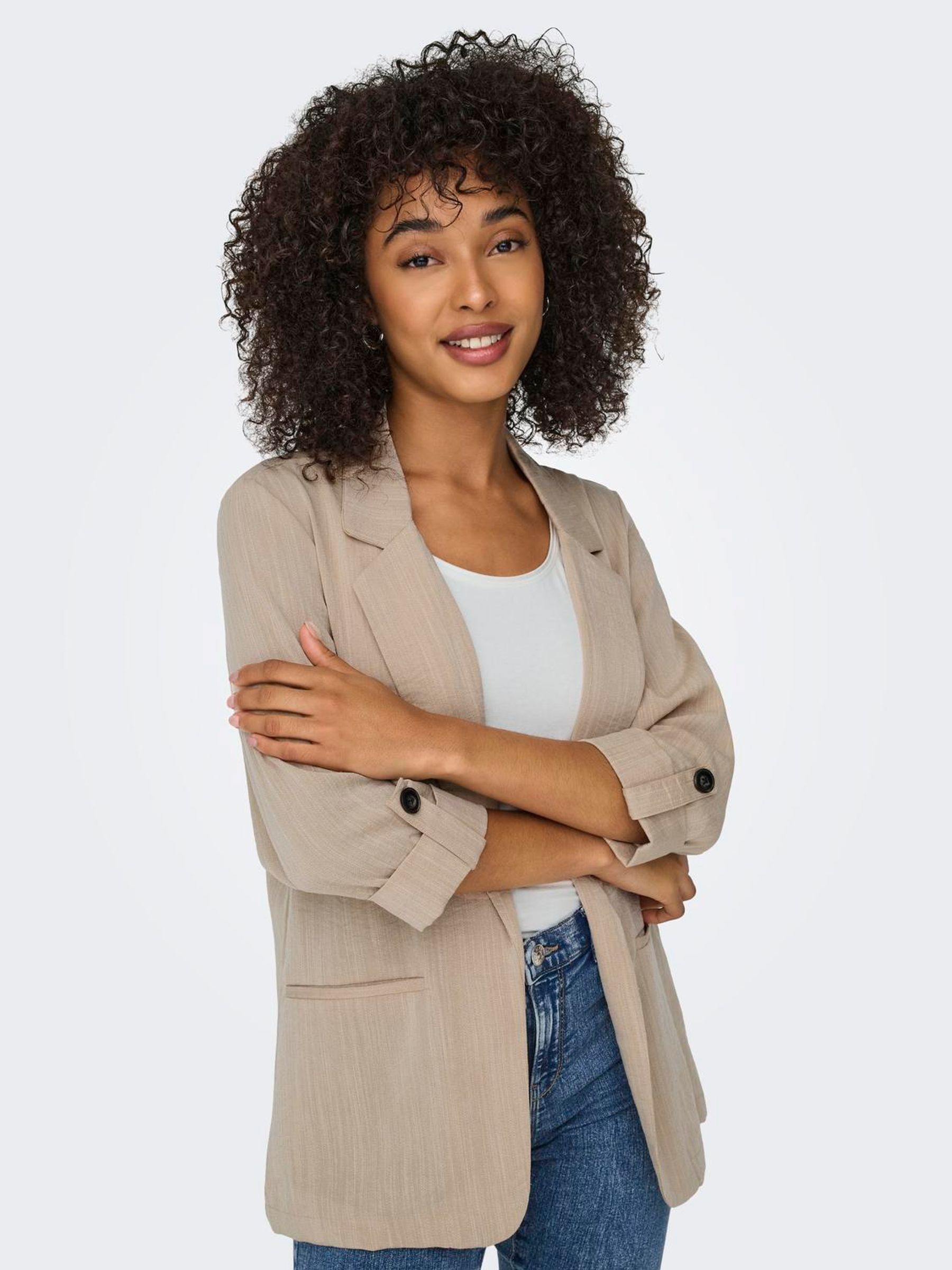 Buy ONLY Natural 3/4 Sleeve Spring Jacket from the Next UK online shop