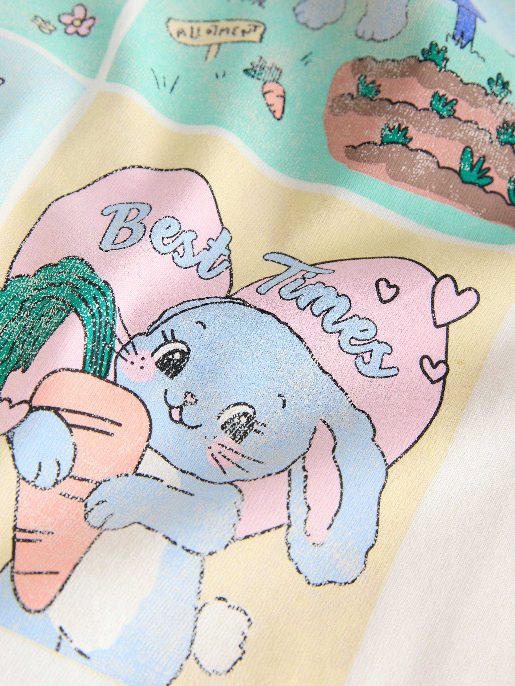 Buy Ecru Bunny Oversized Graphic Print T-Shirt (3-16yrs) from Next India