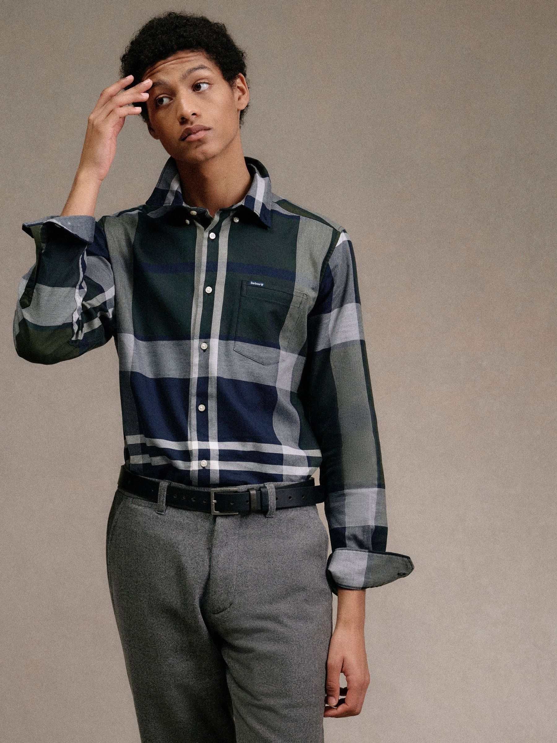 Buy Barbour® Forest Green Dunoon Tartan Shirt from the Next UK online shop