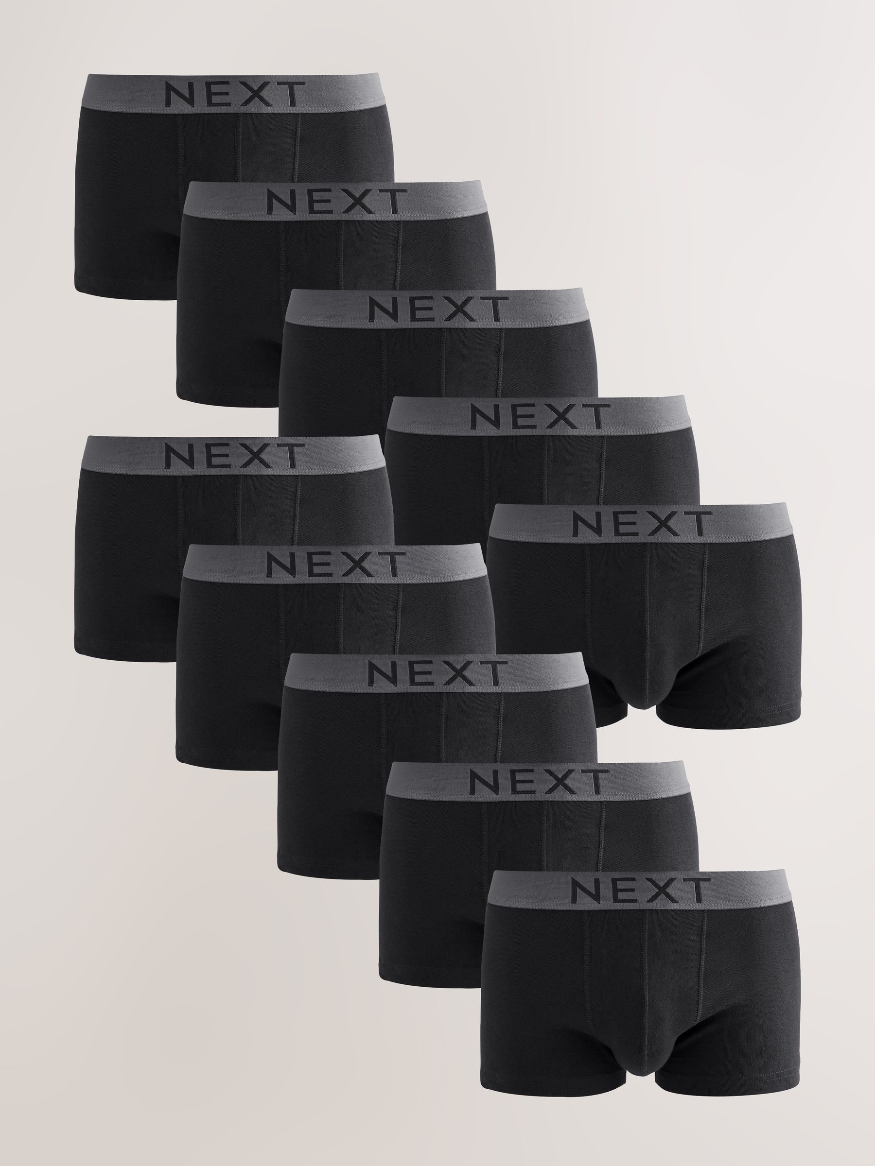 Buy Black 10 pack Hipster 100% Cotton Boxers from the Next UK online shop