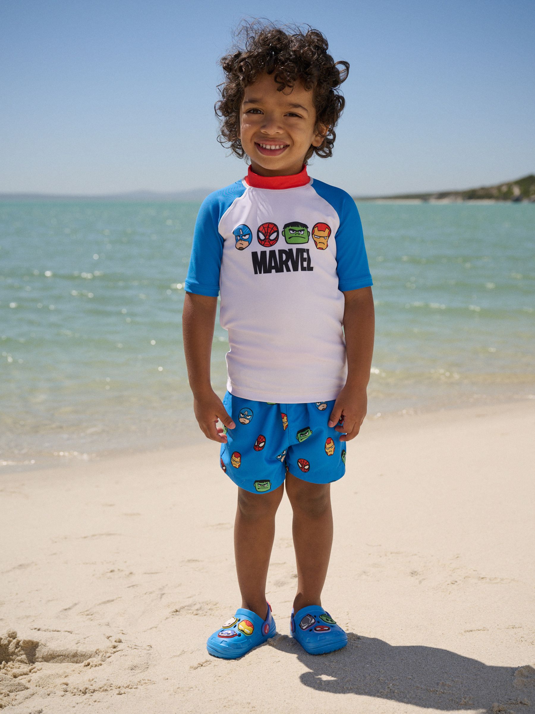 Buy Marvel Rash Vest and Swim Shorts Set (3mths-7yrs) from the Next UK ...