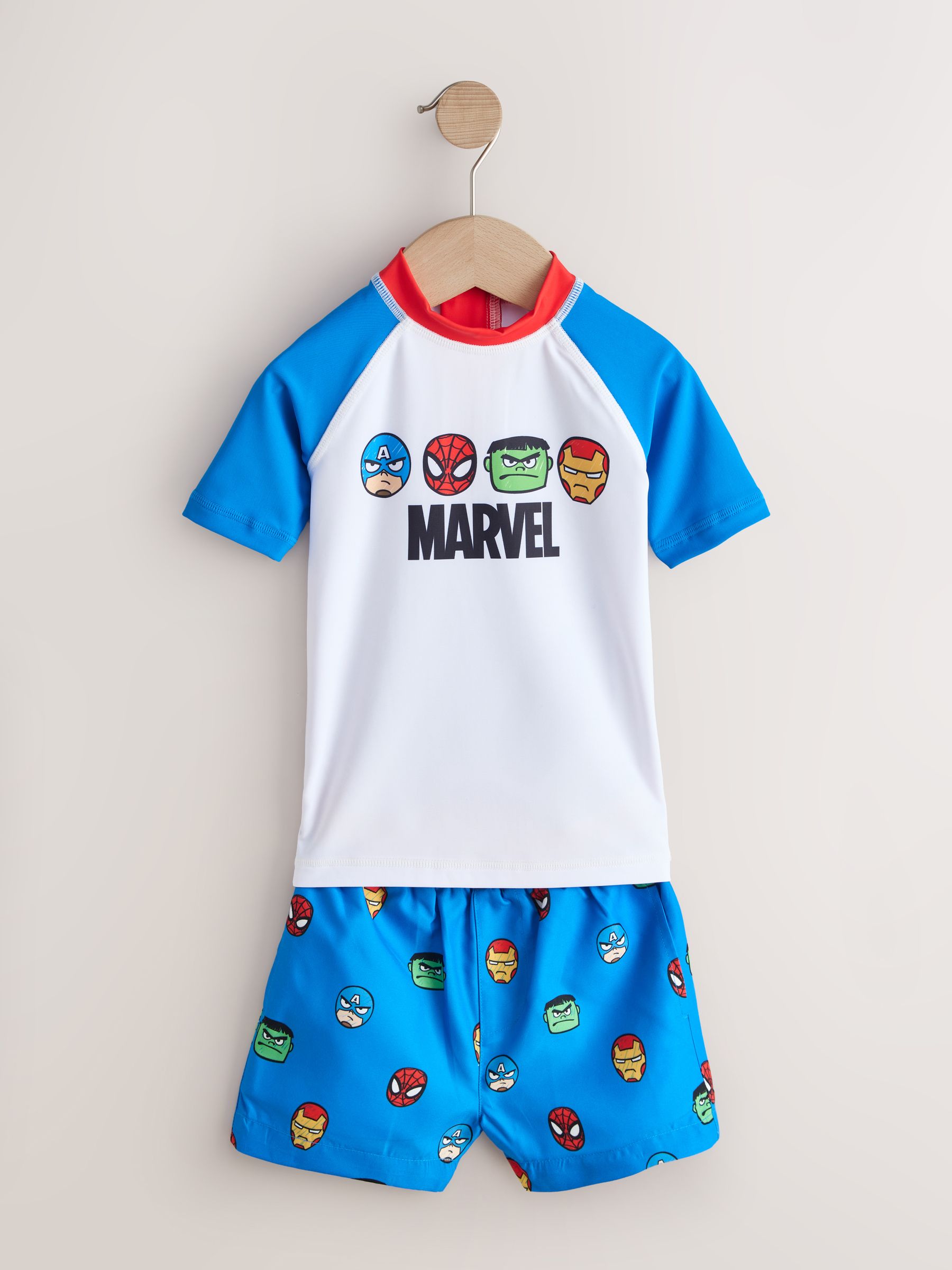 Buy Marvel Rash Vest and Swim Shorts Set (3mths-7yrs) from the Next UK ...
