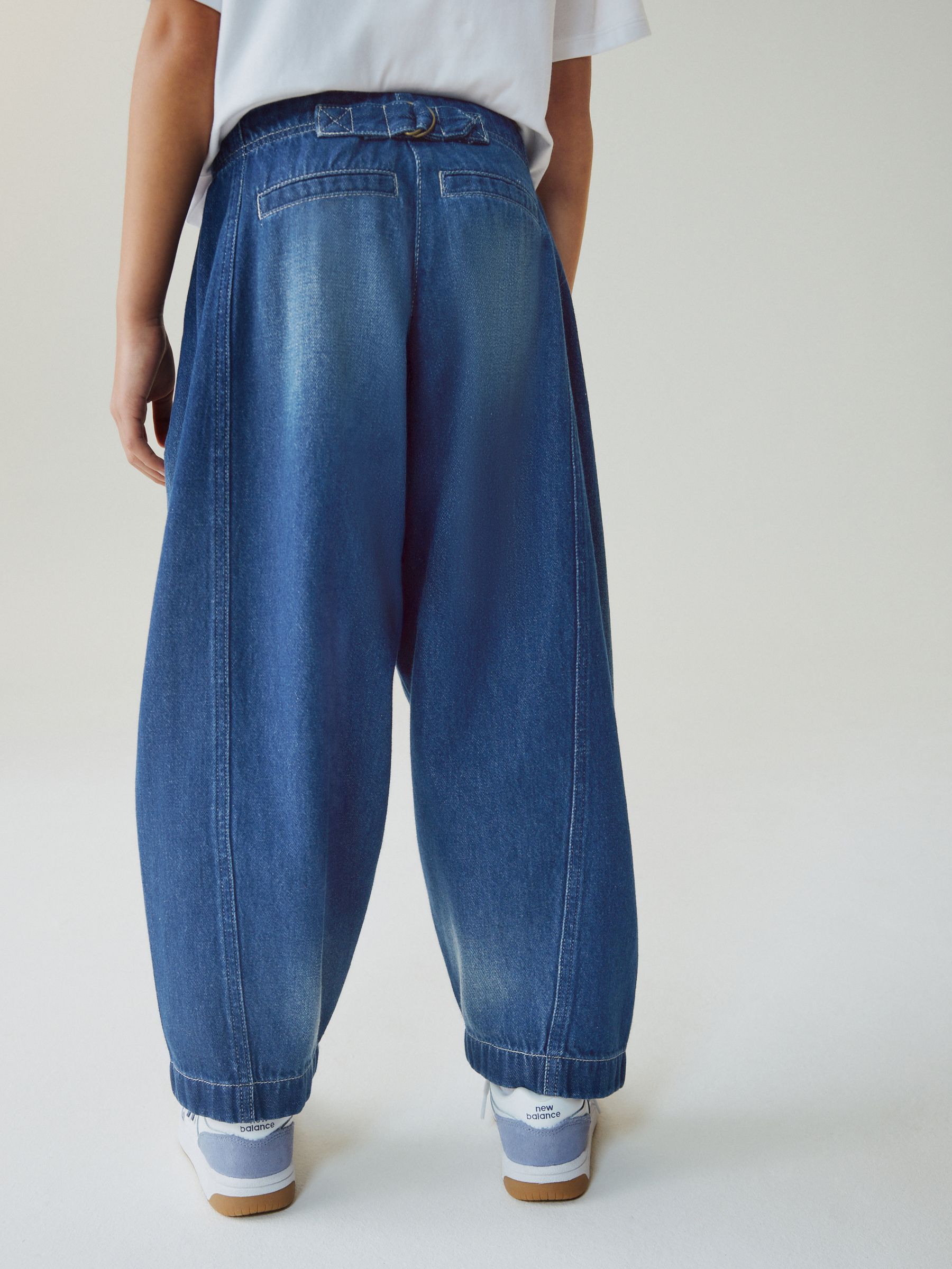 Buy Dark Blue Barrel Jeans (3-16yrs) from Next Ireland