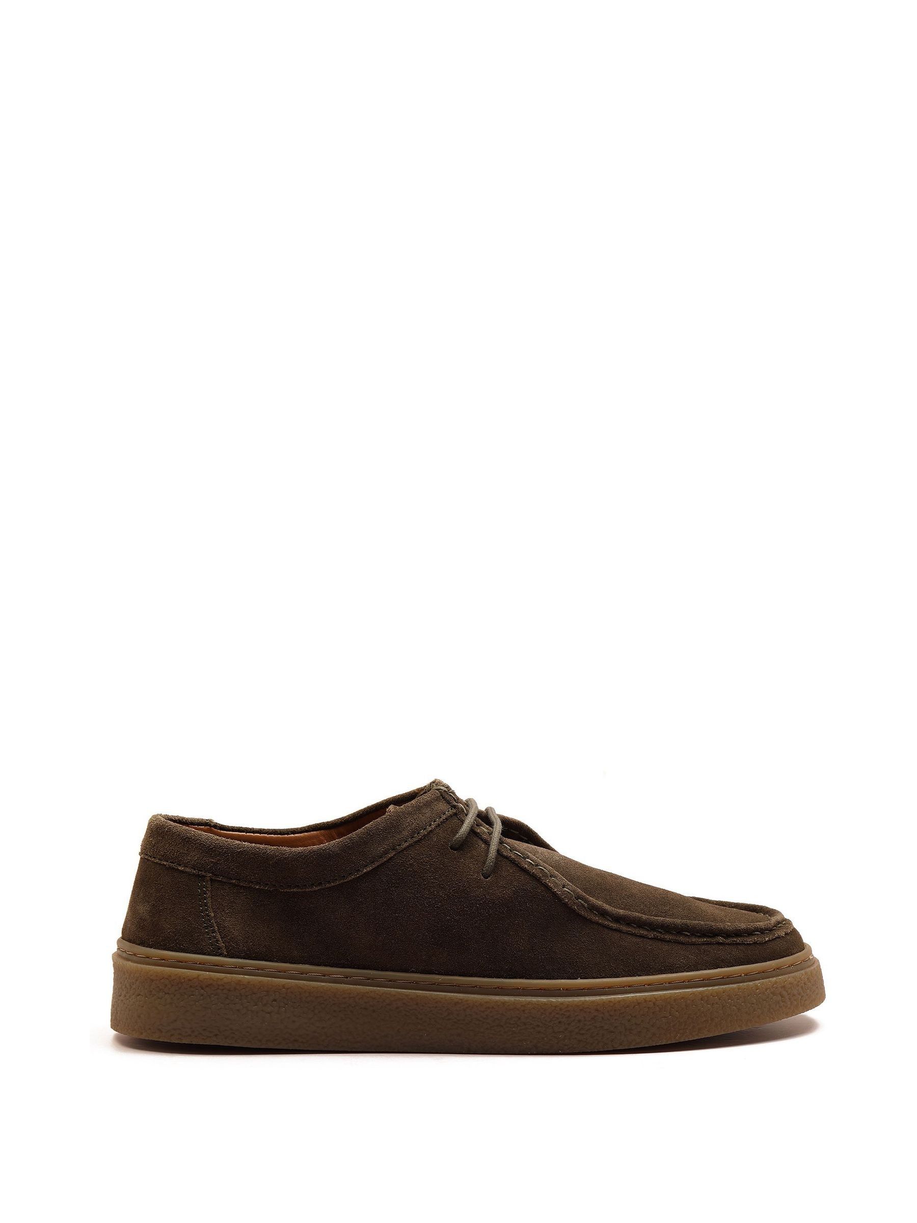 Buy Off The Hook Green Els Suede Moc Toe Cupsole Lace-Up Shoes from the ...