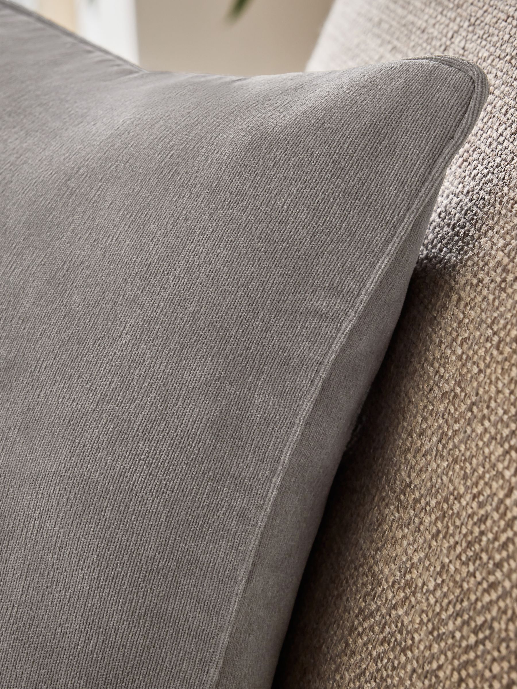 Buy Grey 45 x 45cm Soft Velour Cushion from the Next UK online shop