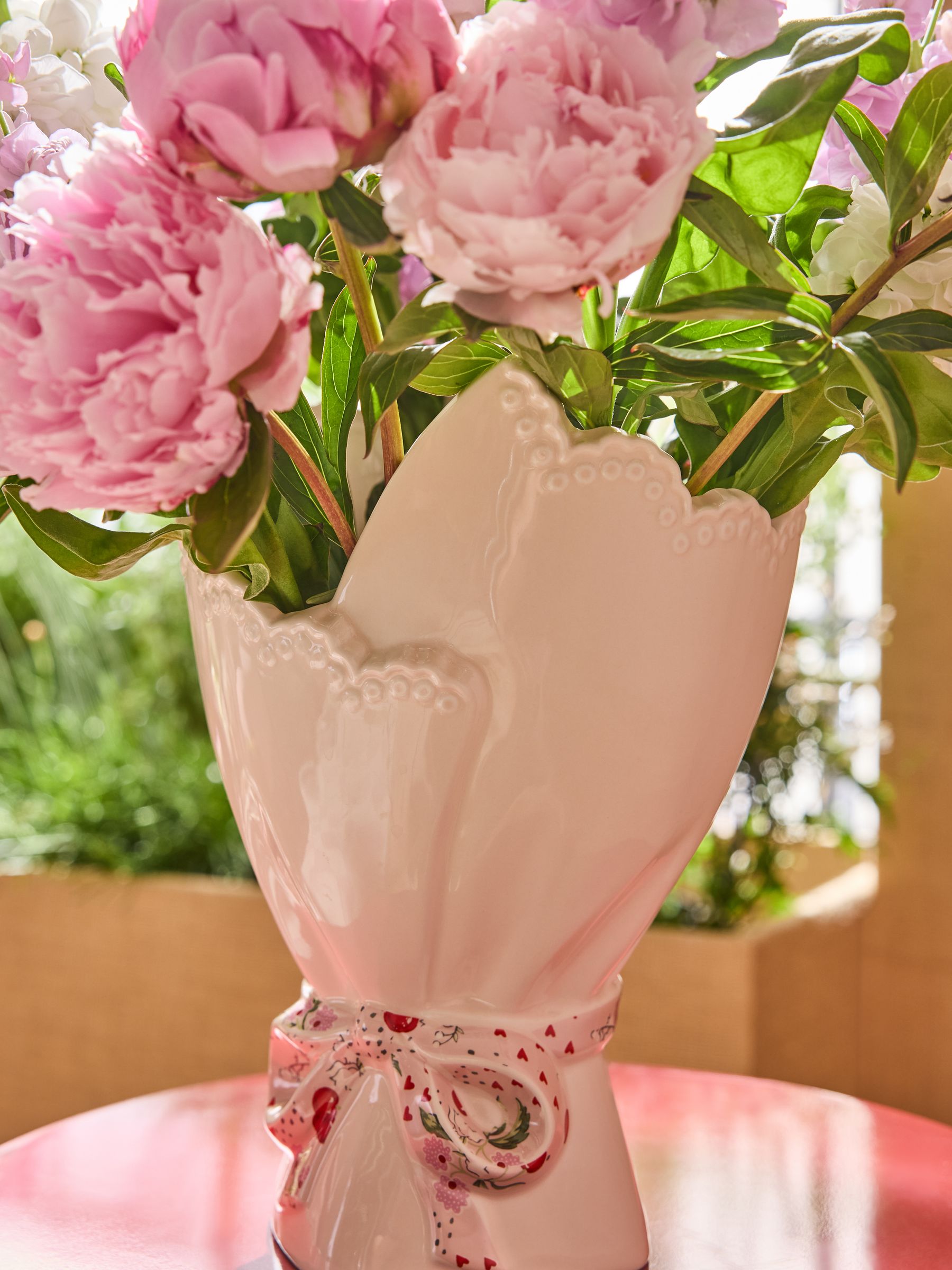 Buy Cath Kidston White/Pink Bouquet Vase from the Next UK online shop