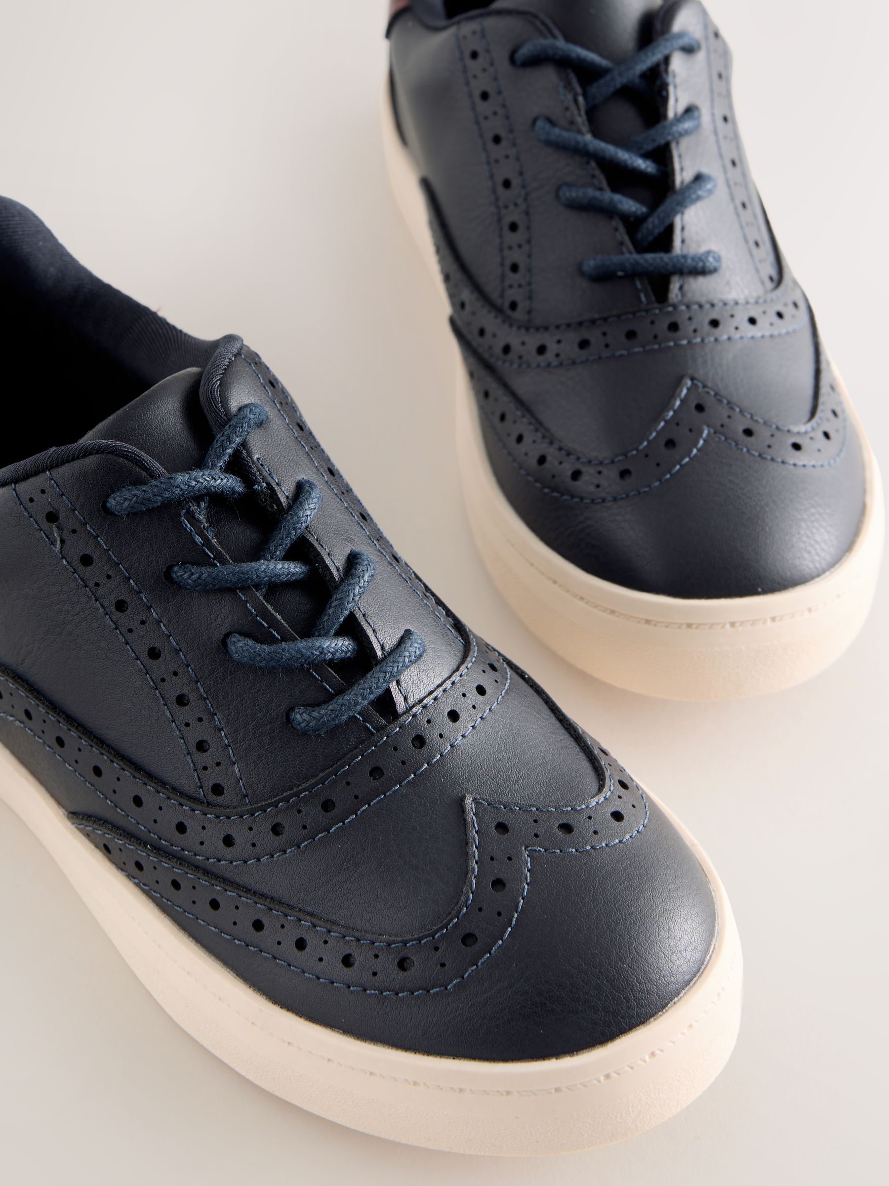 Buy Navy Lace-up Brogue Shoes from Next Australia